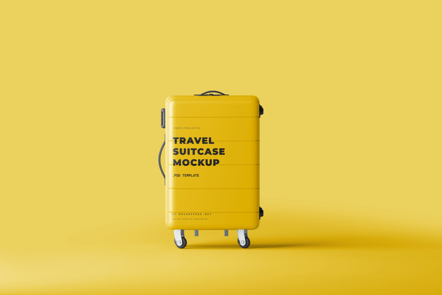 Travel Suitcase Mockup - Mockup Free