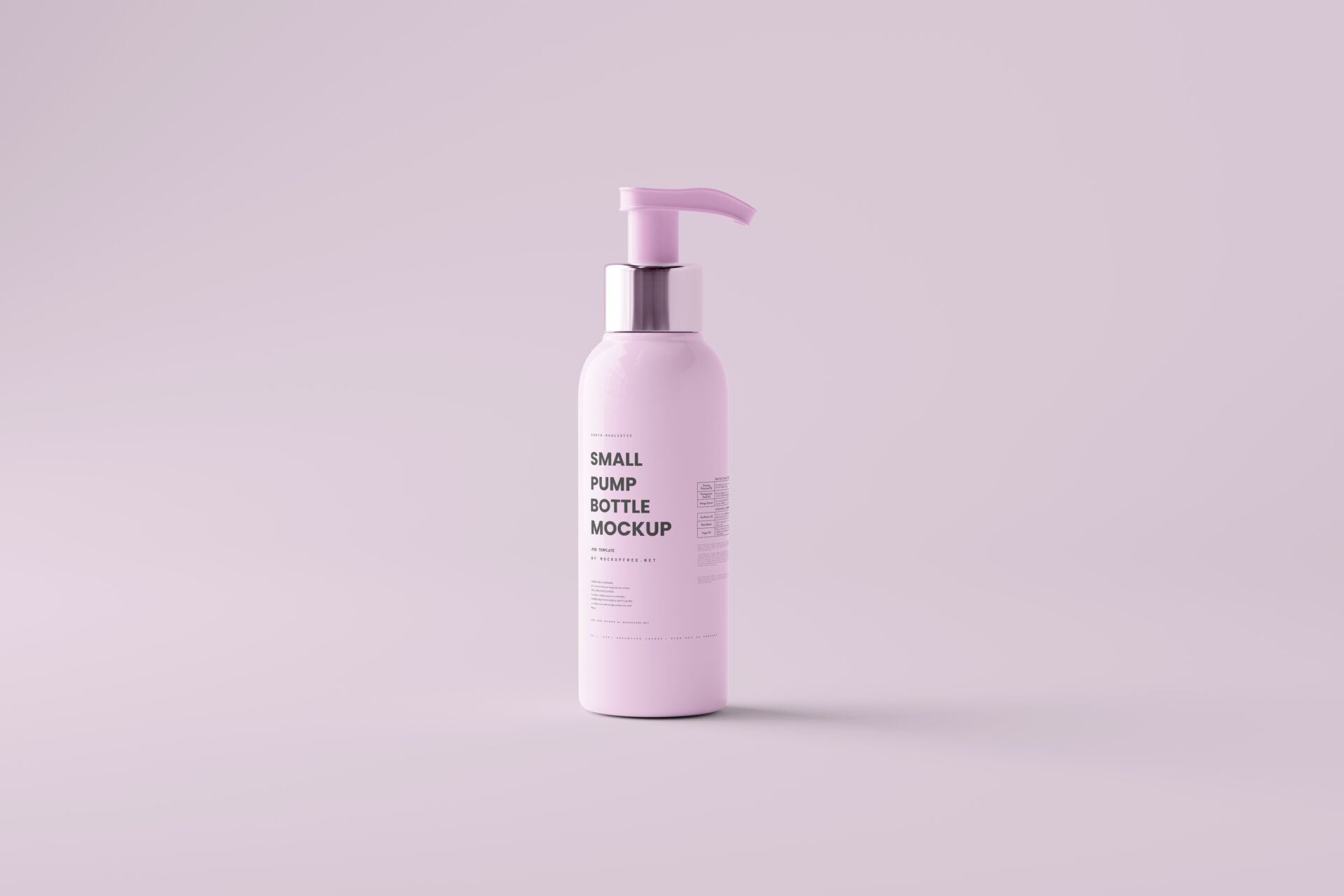 Small Pump Bottle Mockup - Mockup Free