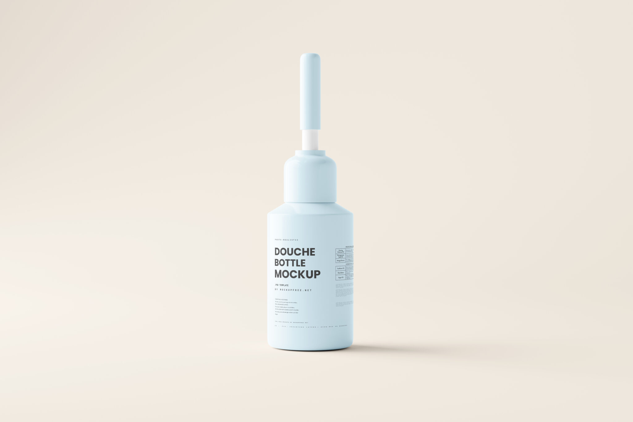 Douche Bottle Mockup - Mockup Free