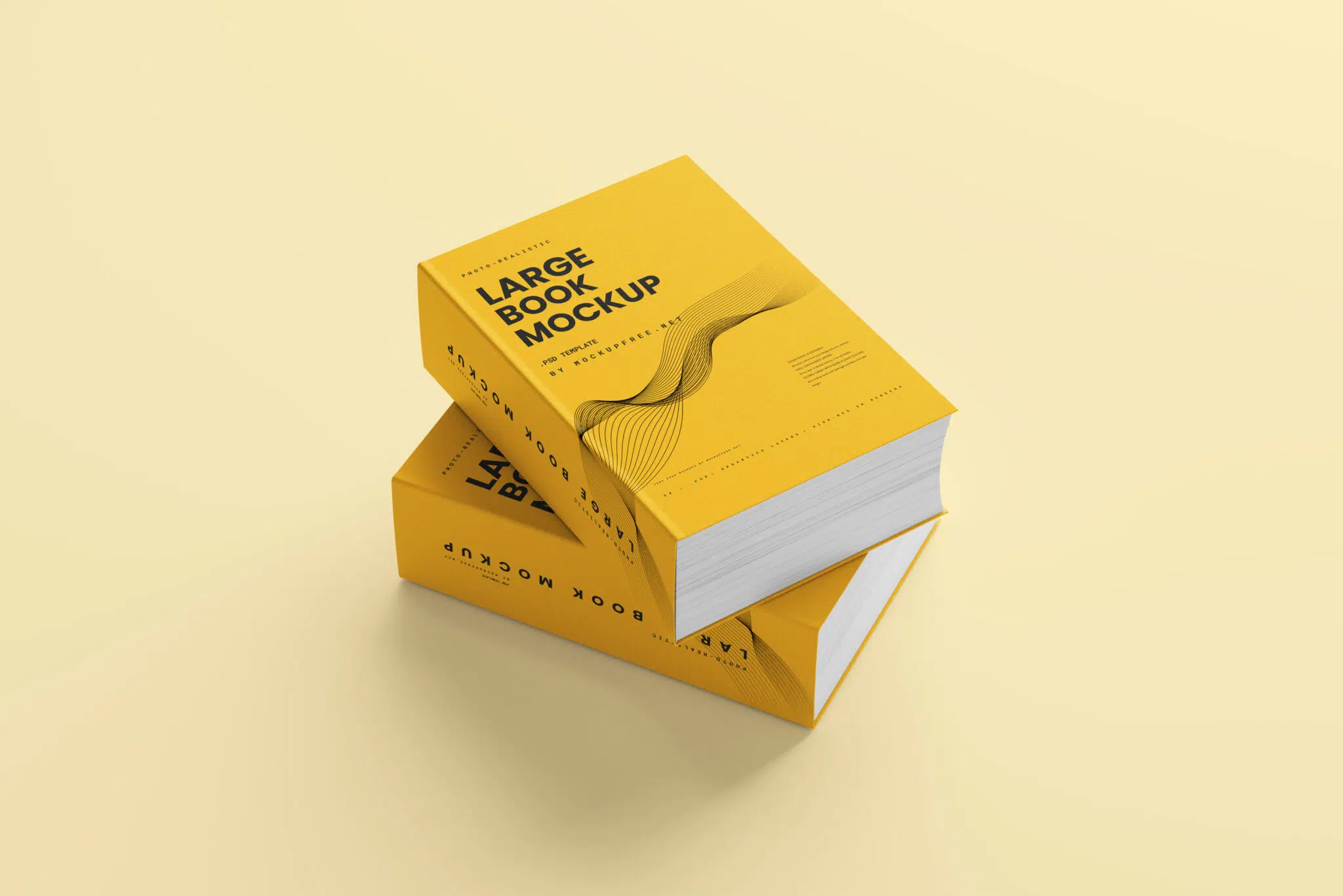 Large Book Mockups - Mockup Free