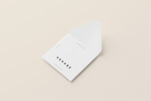 Square Envelope Mockups - Mockup Free