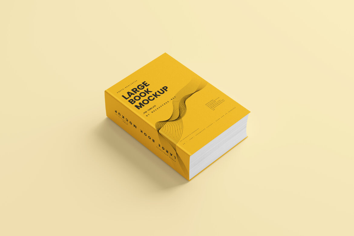 Large Book Mockups - Mockup Free