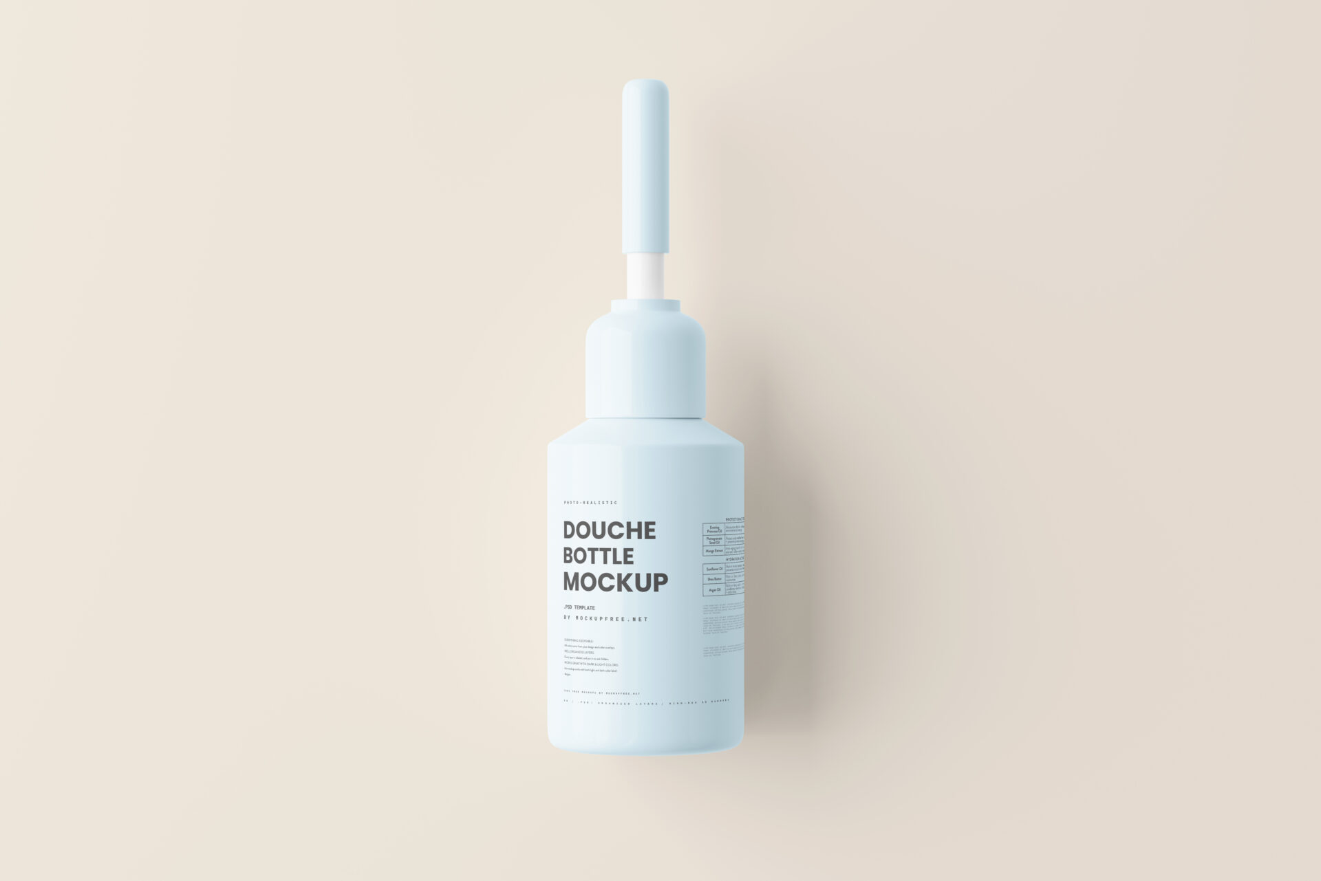 Douche Bottle Mockup - Mockup Free