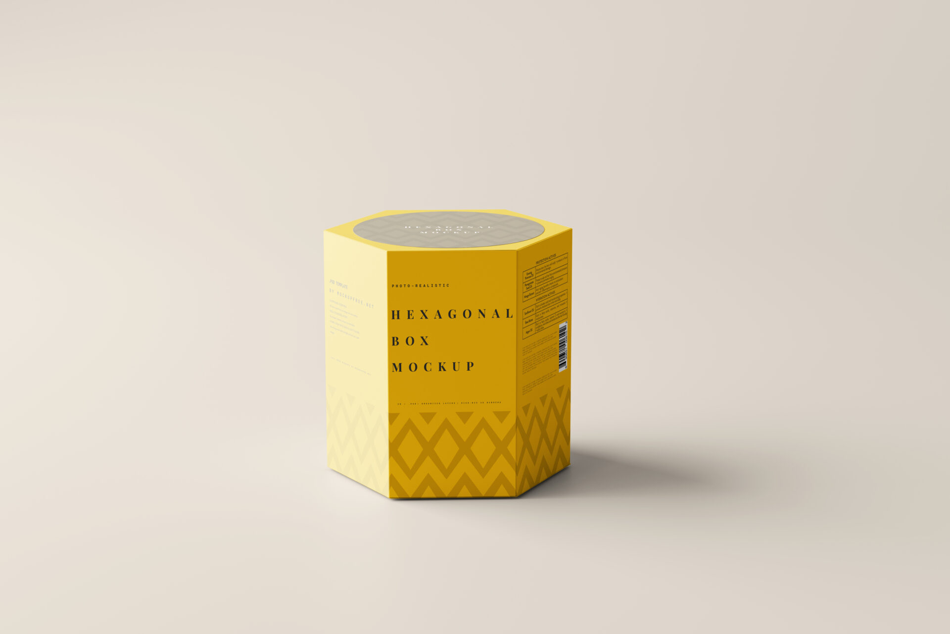 Hexagonal Box Mockup - Mockup Free