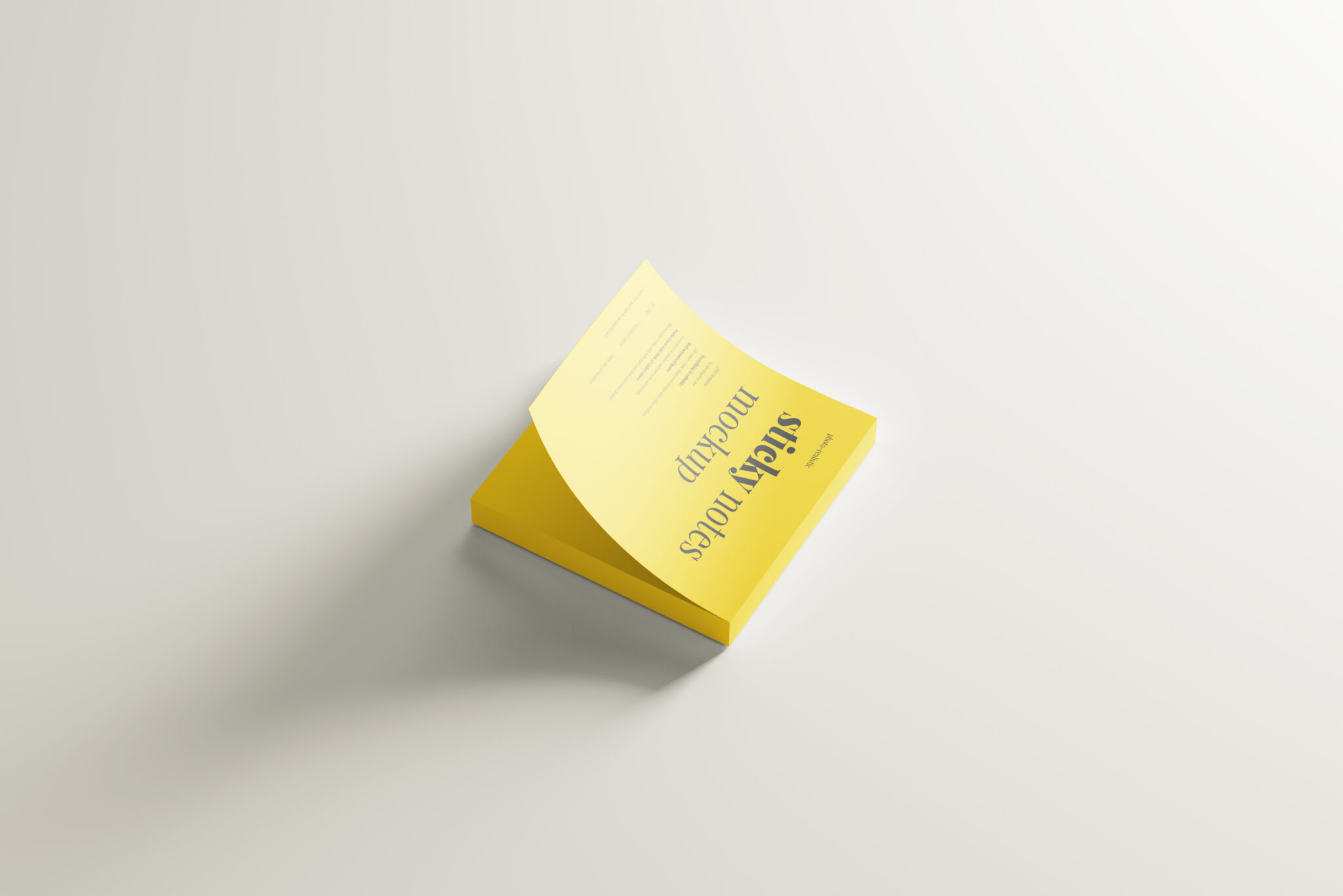Sticky Note Mockups - Mockup Free