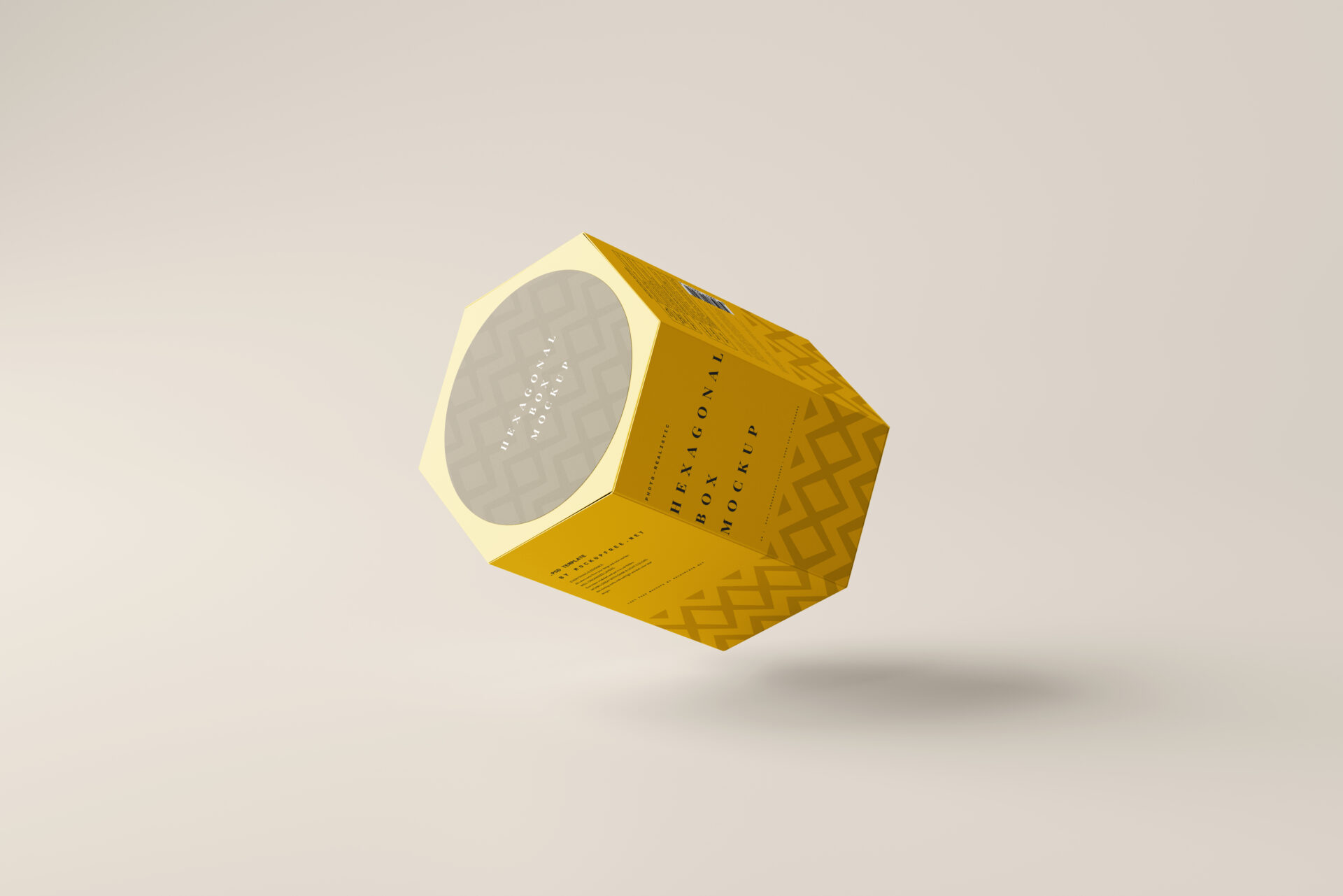 Hexagonal Box Mockup - Mockup Free