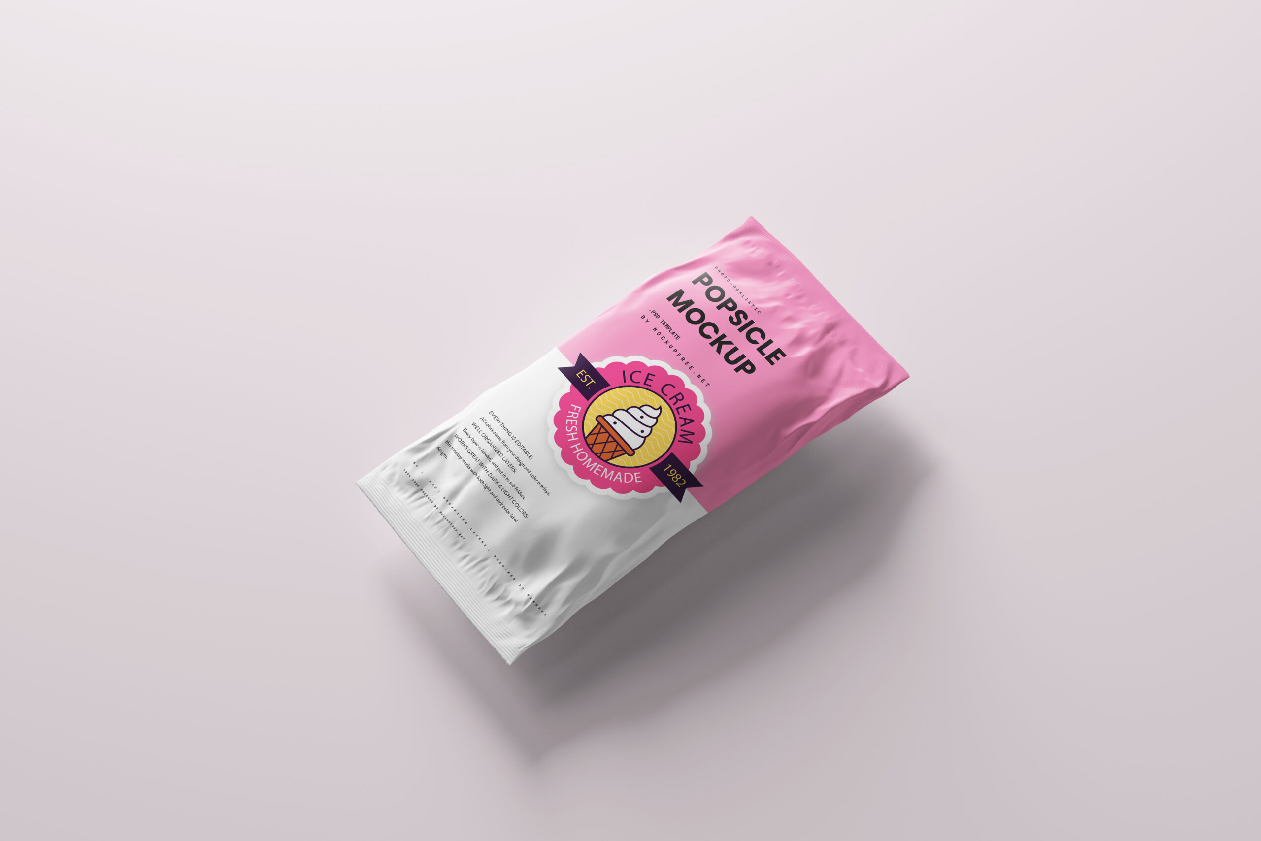 Popsicle Ice Cream Packaging Mockup Mockup Free