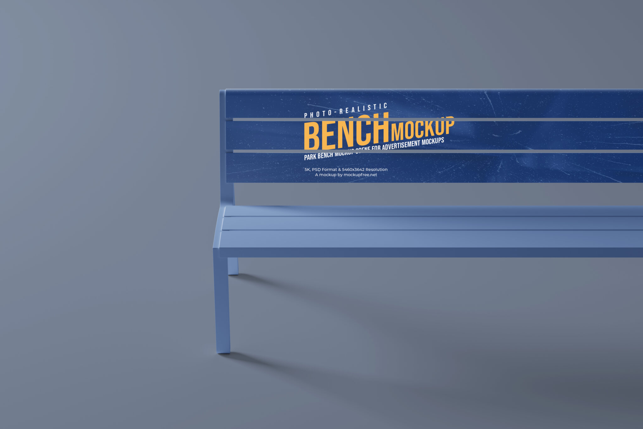 Park Bench Mockup - Mockup Free