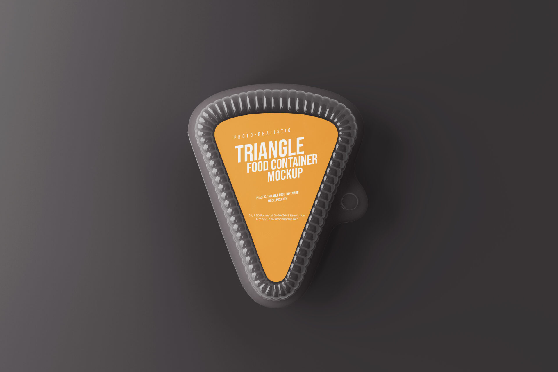 Triangle Food Container Mockup - Mockup Free
