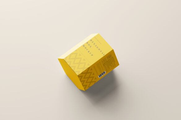 Hexagonal Box Mockup - Mockup Free