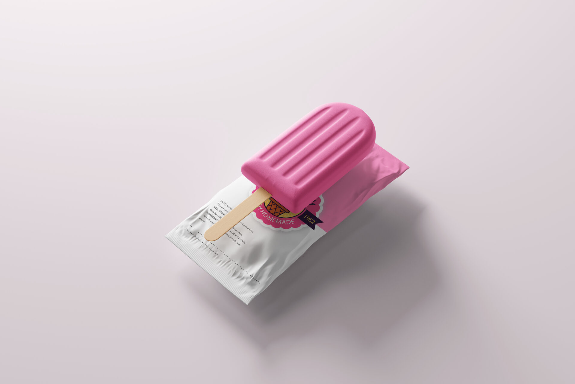 Popsicle Ice Cream Packaging Mockup - Mockup Free