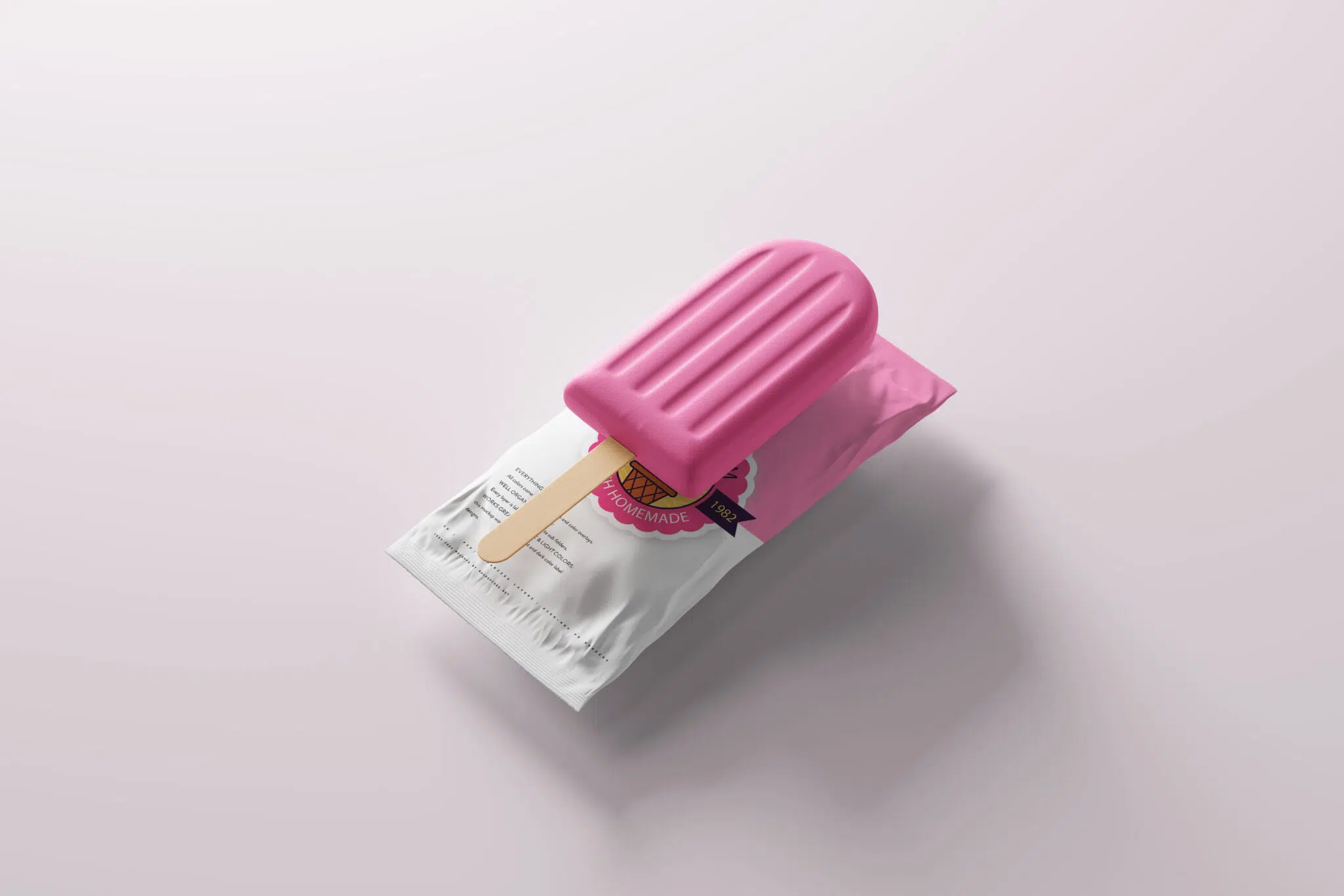 Popsicle Ice Cream Packaging Mockup - Mockup Free