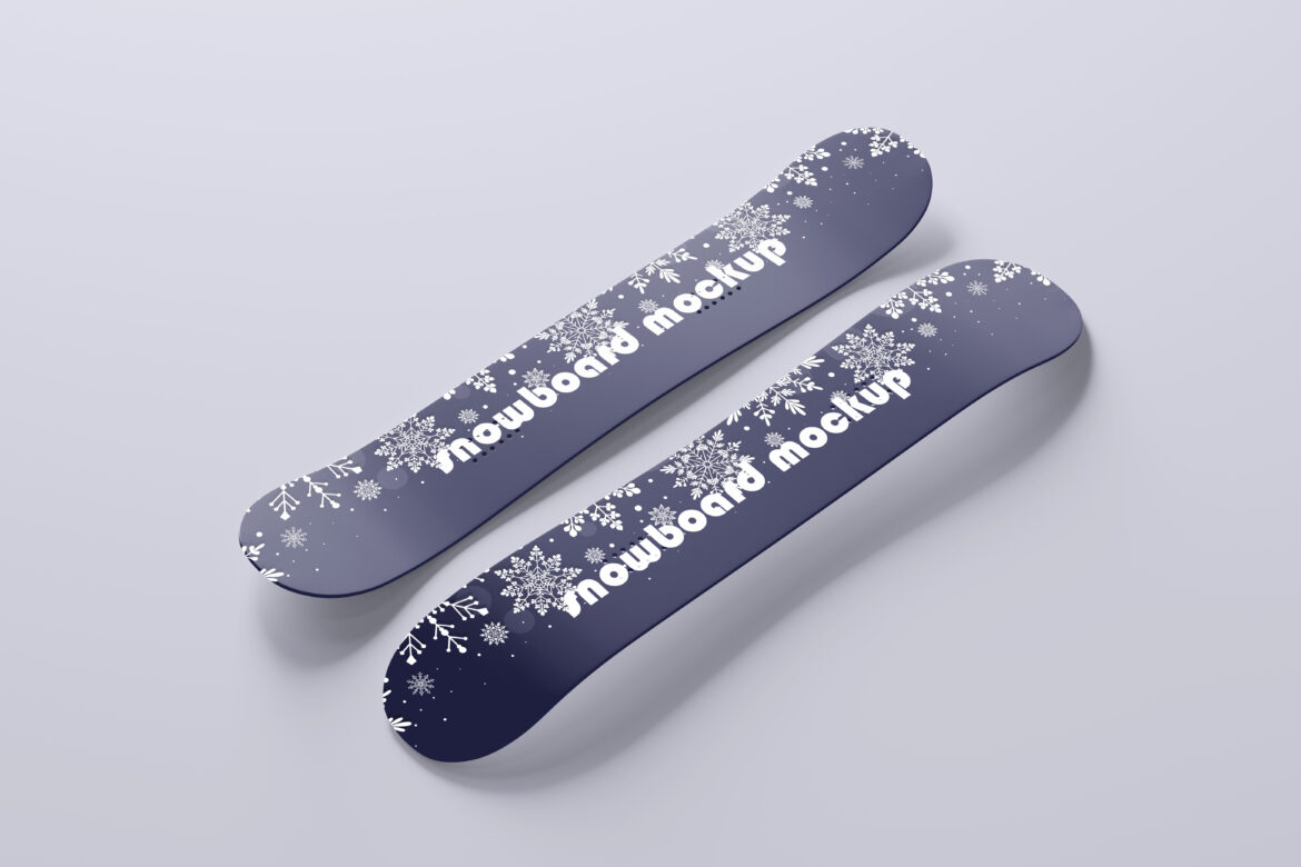 Snowboard Mockups - Mockup Free