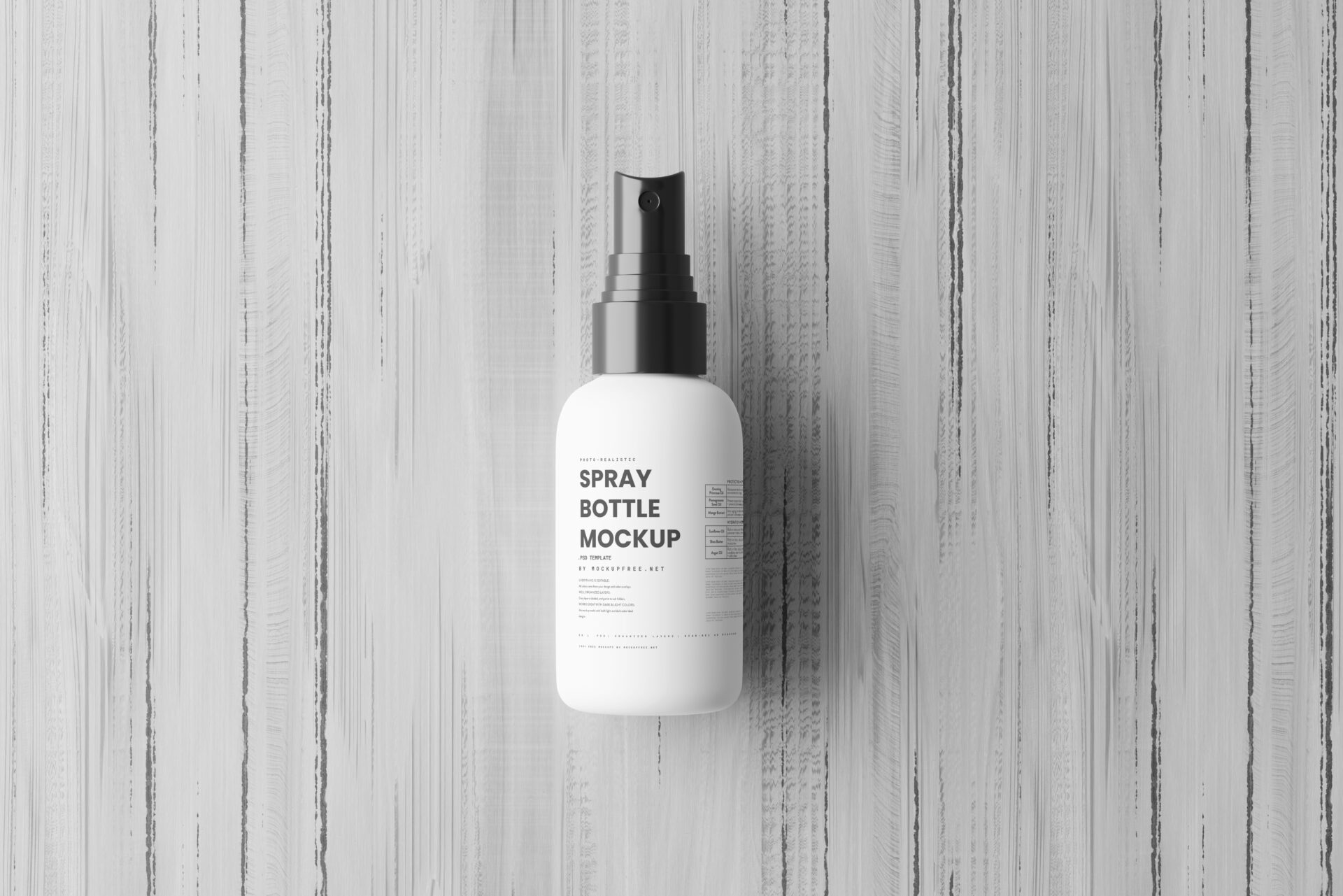 Small Spray Bottle Mockup - Mockup Free