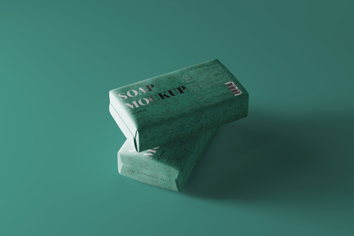 Soap Cube Packaging Mockup - Mockup Free