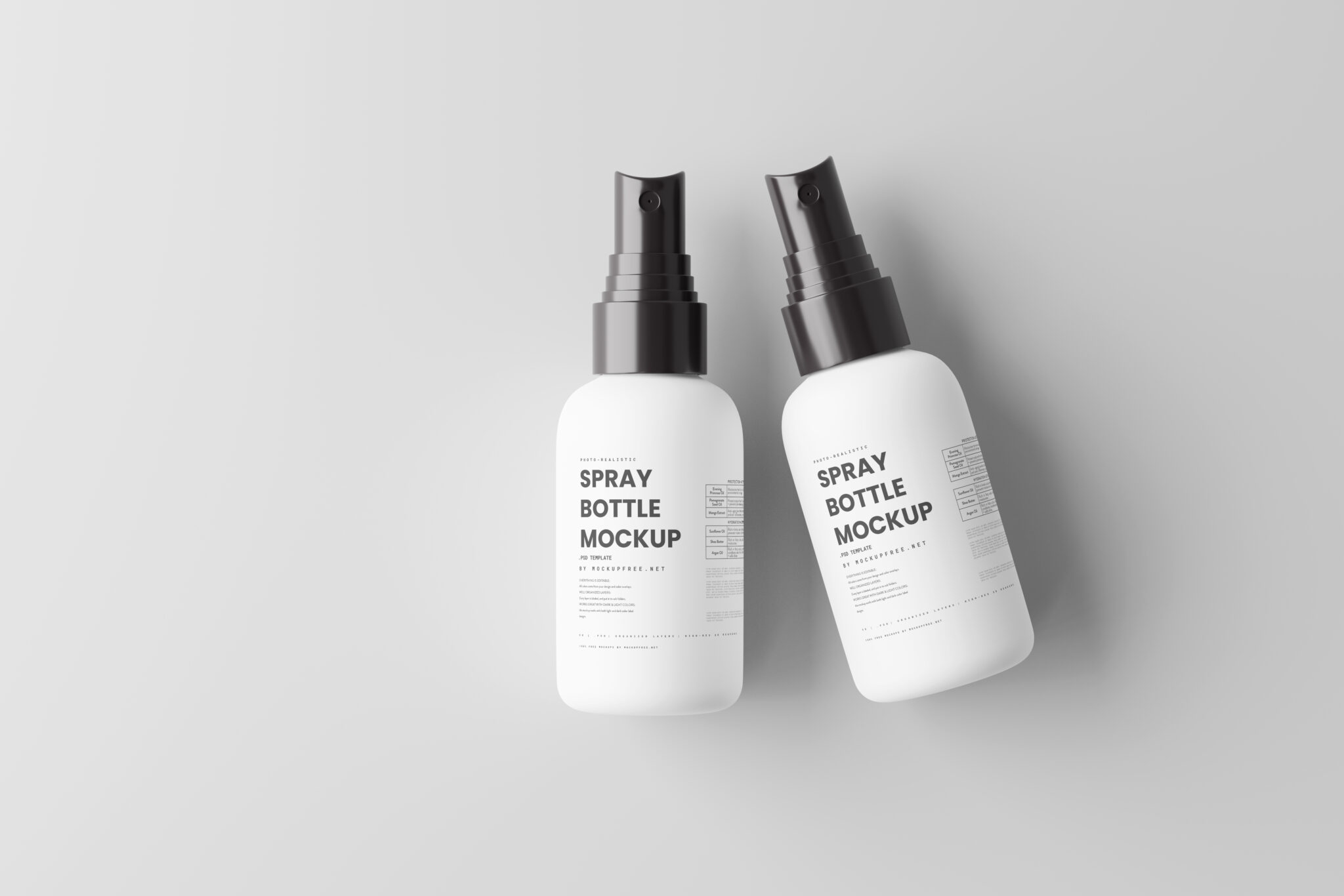 Small Spray Bottle Mockup - Mockup Free