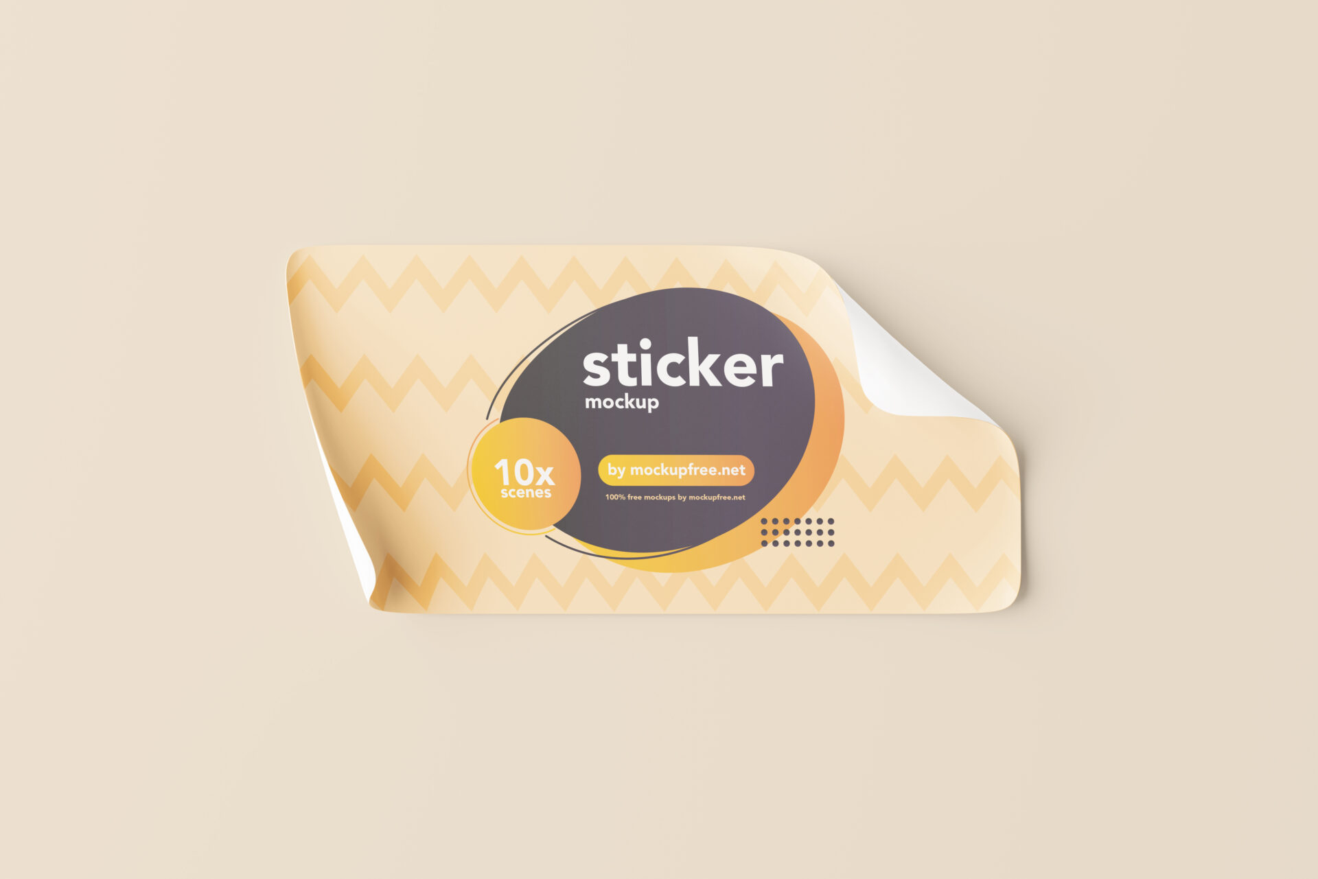 Rectangle Stickers Mockups - Mockup Free