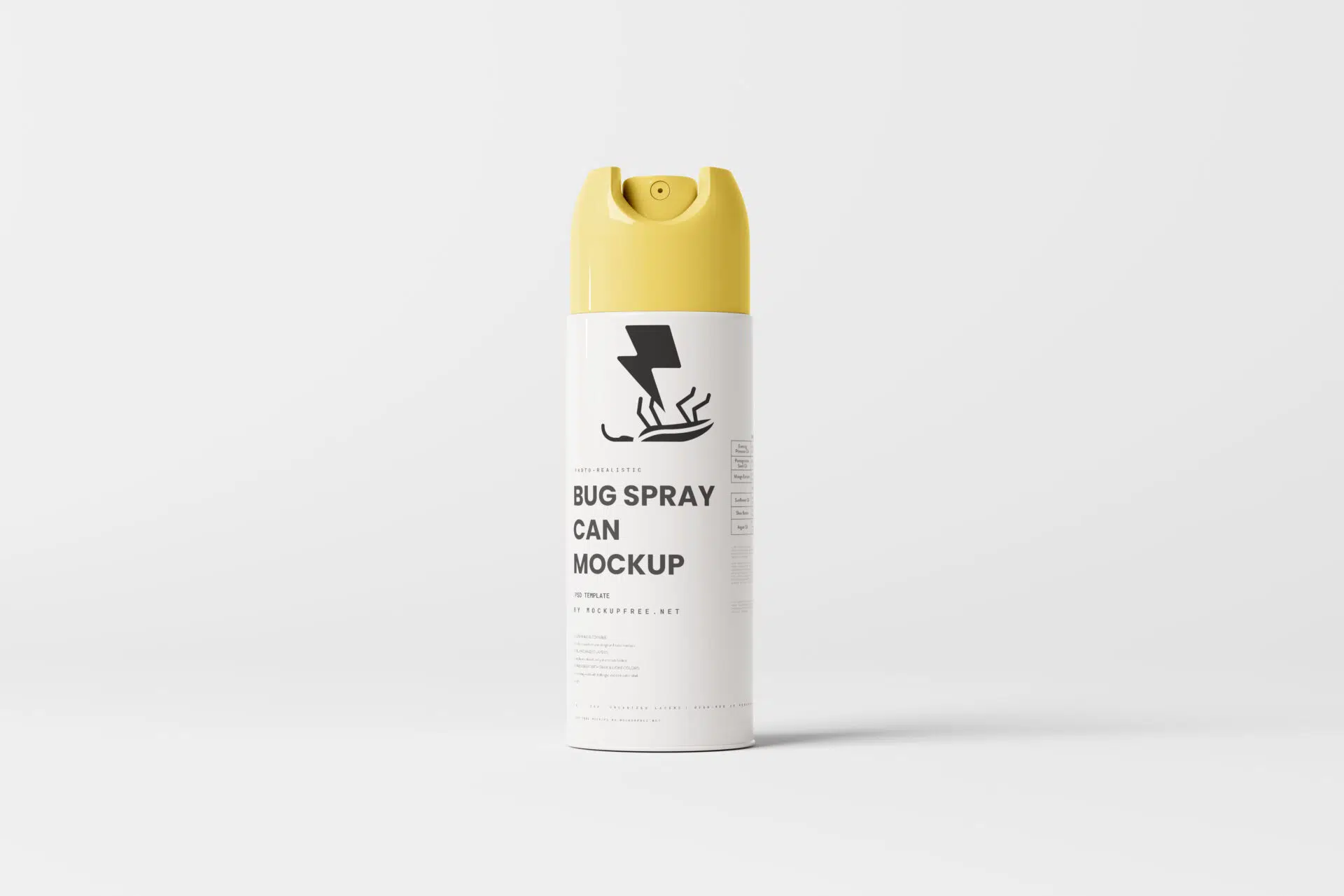 Bug Spray Can Mockup - Mockup Free