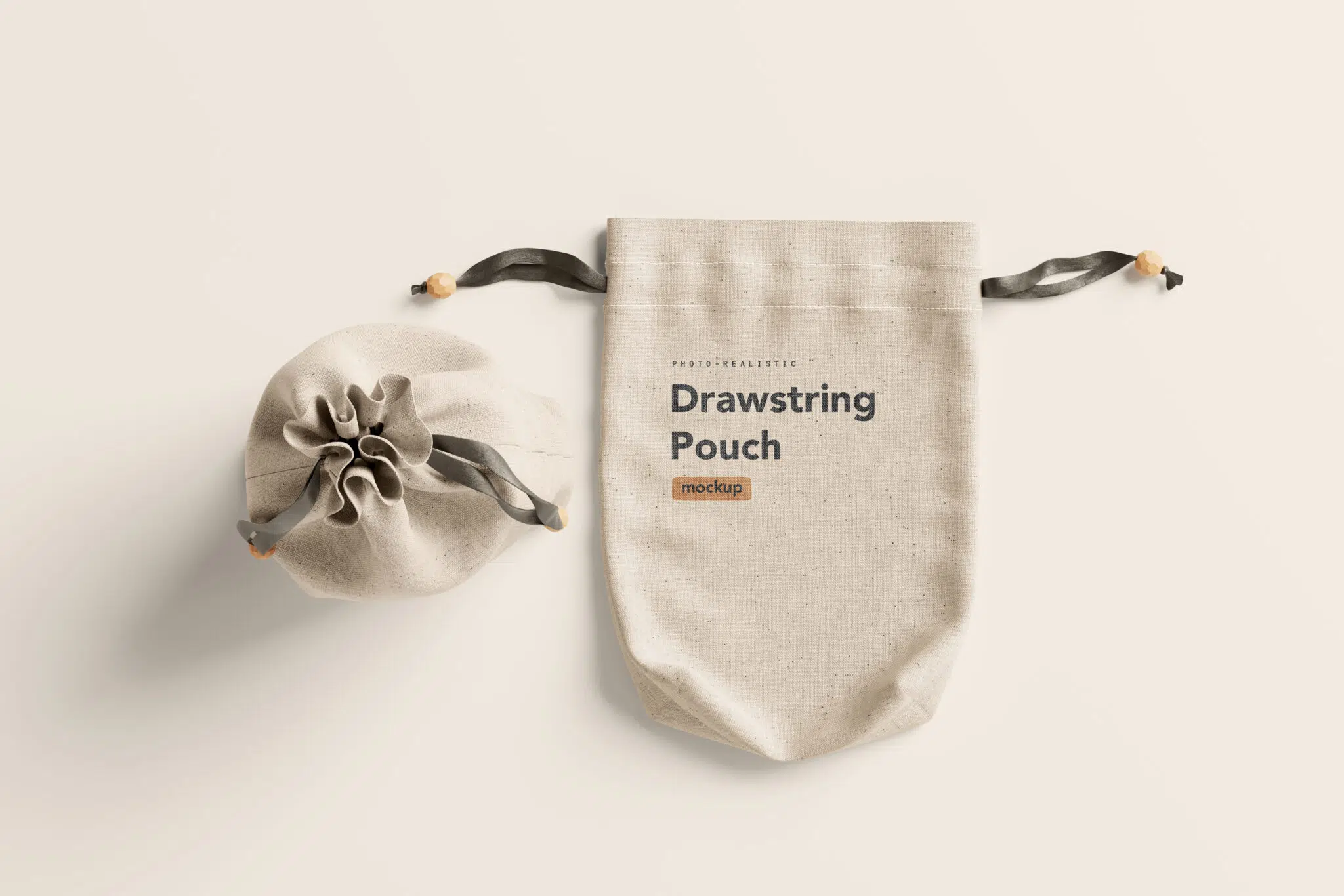 Drawstring Pouch Mockup - Mockup Free