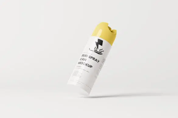 Bug Spray Can Mockup - Mockup Free