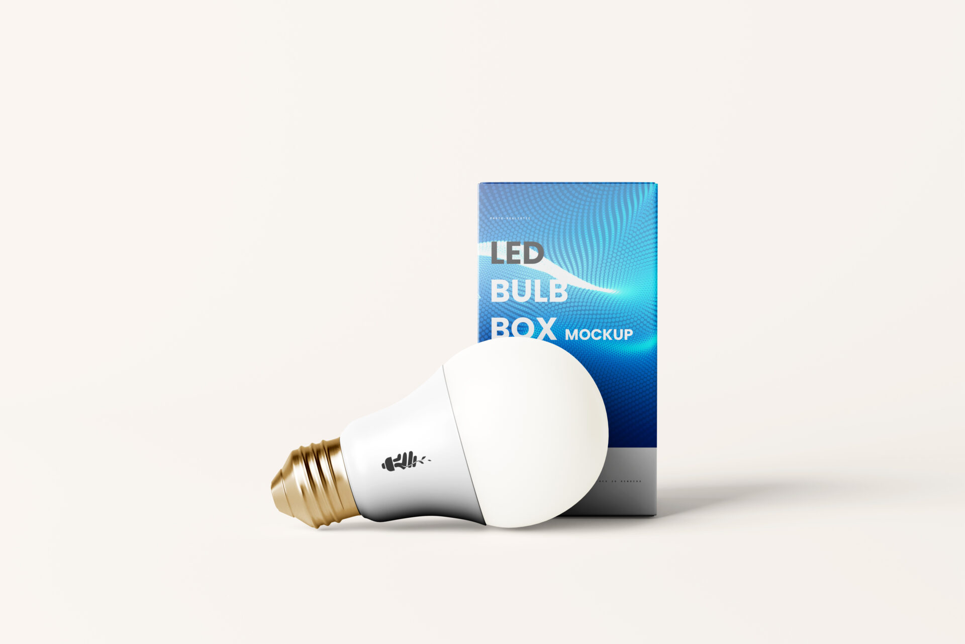 LED Light Bulb and Box Mockups - Mockup Free