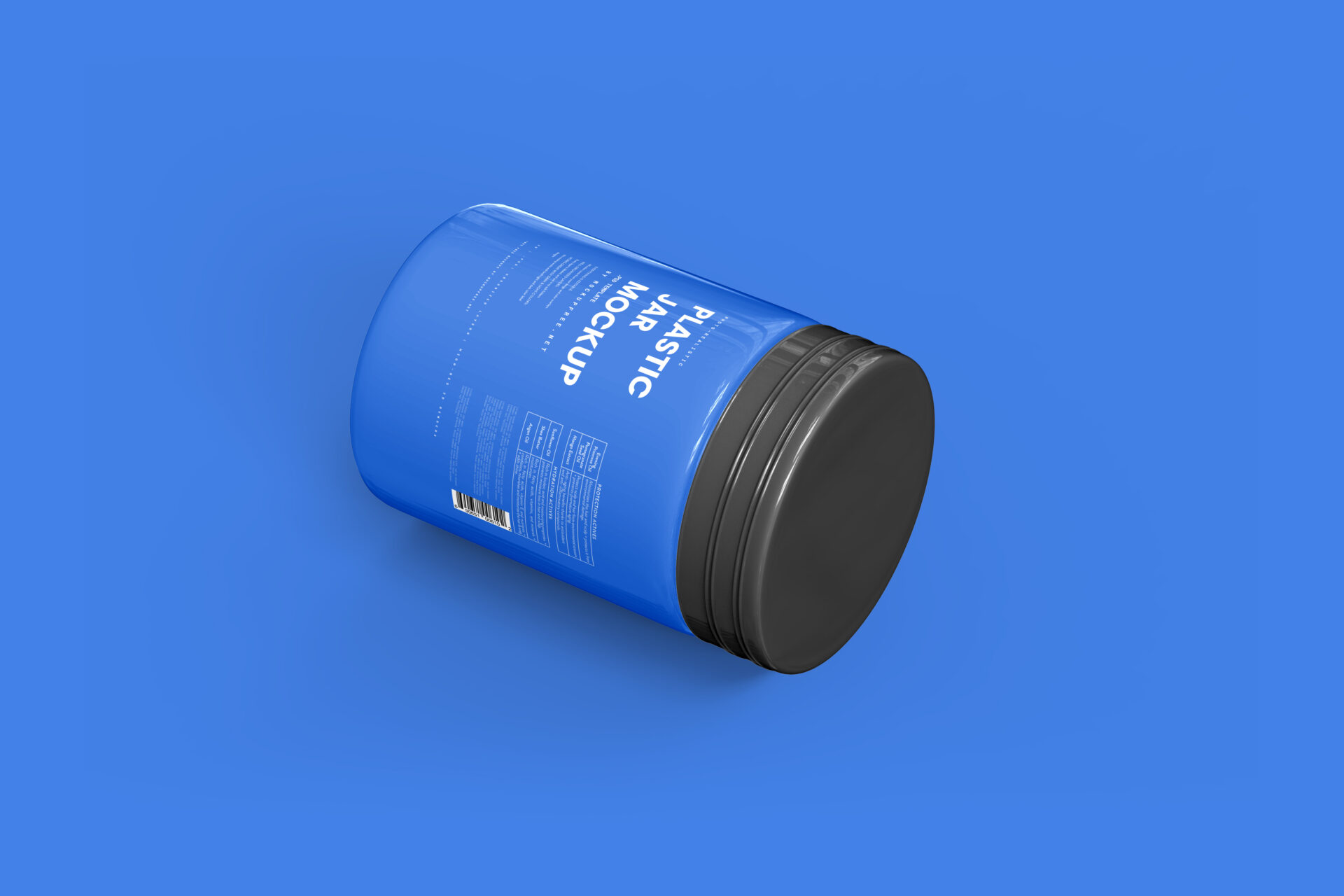 Plastic Supplement Jar Mockup - Mockup Free
