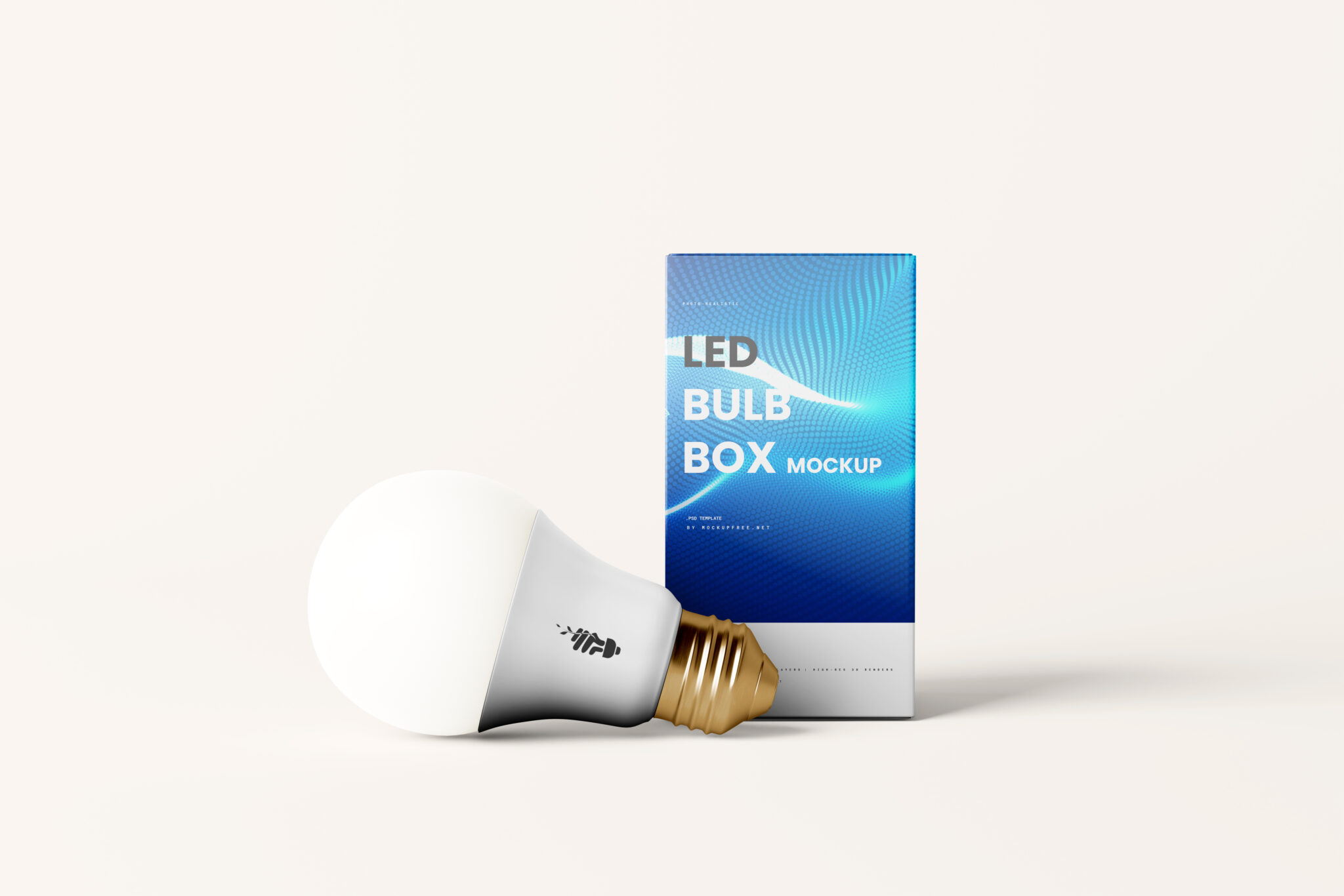 LED Light Bulb and Box Mockups - Mockup Free