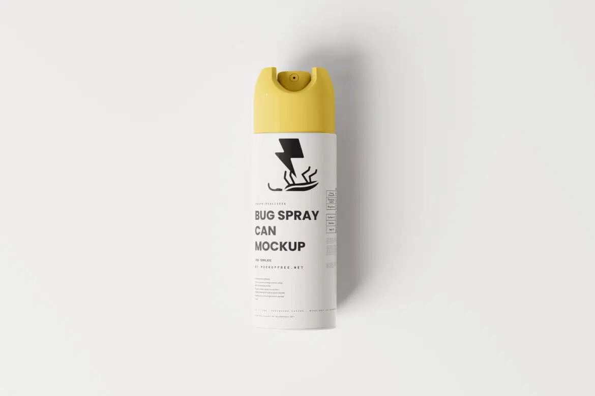 Bug Spray Can Mockup - Mockup Free