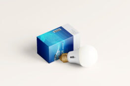 LED Light Bulb and Box Mockups - Mockup Free