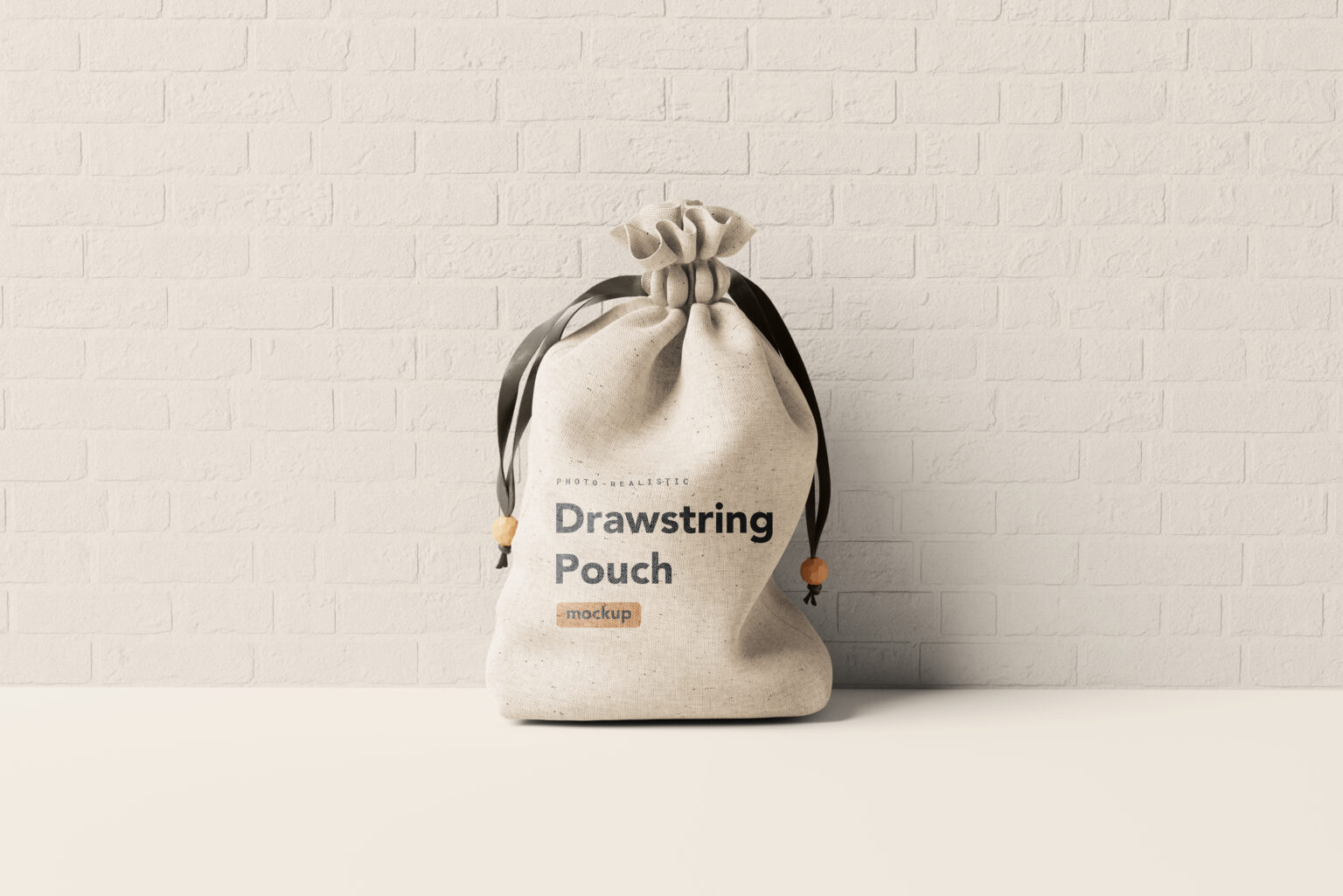 Drawstring Pouch Mockup - Mockup Free