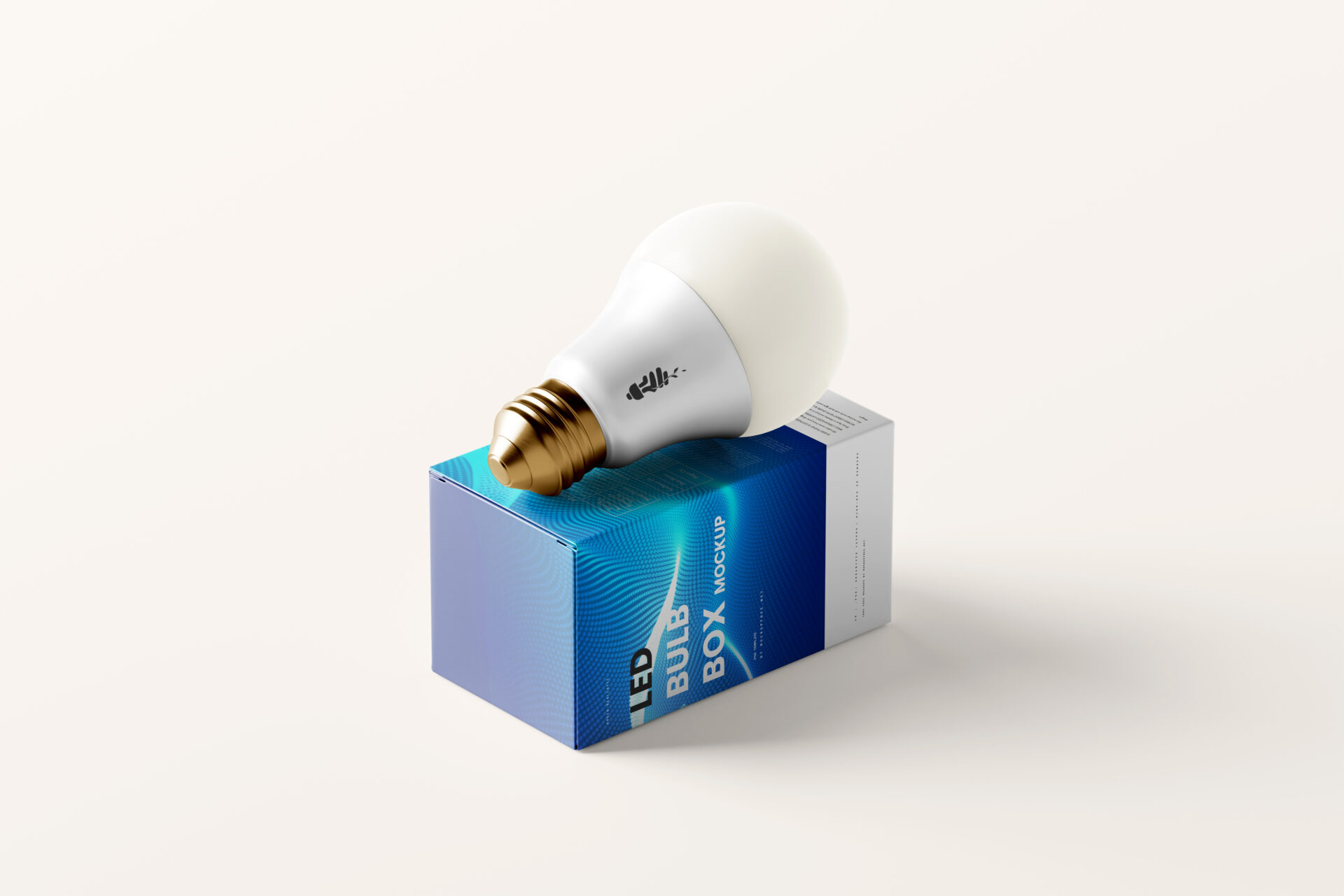 LED Light Bulb and Box Mockups - Mockup Free