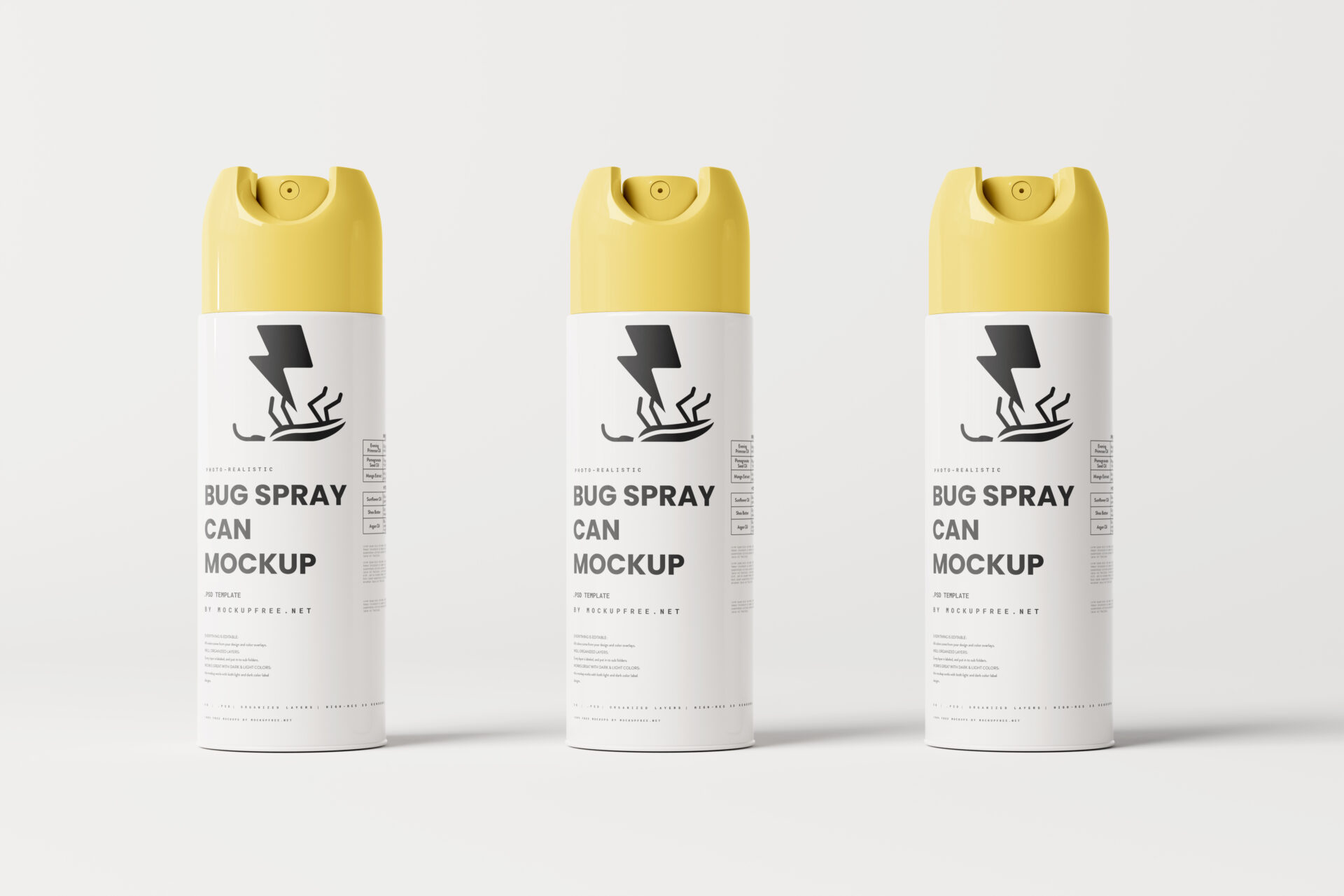 Bug Spray Can Mockup - Mockup Free