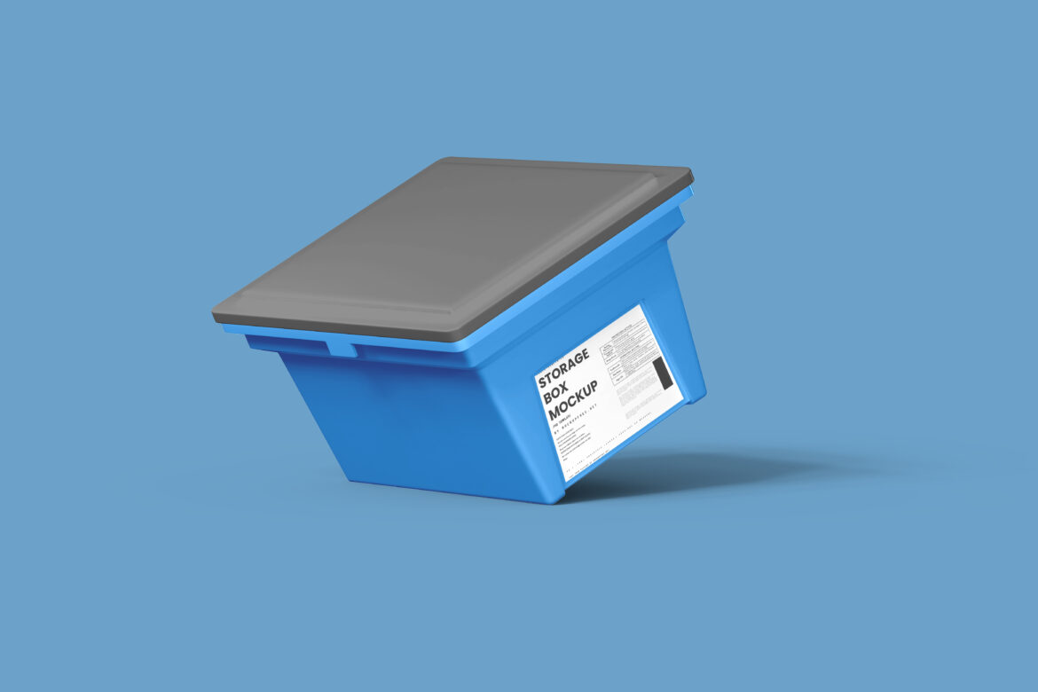 Plastic Storage Box Mockups - Mockup Free