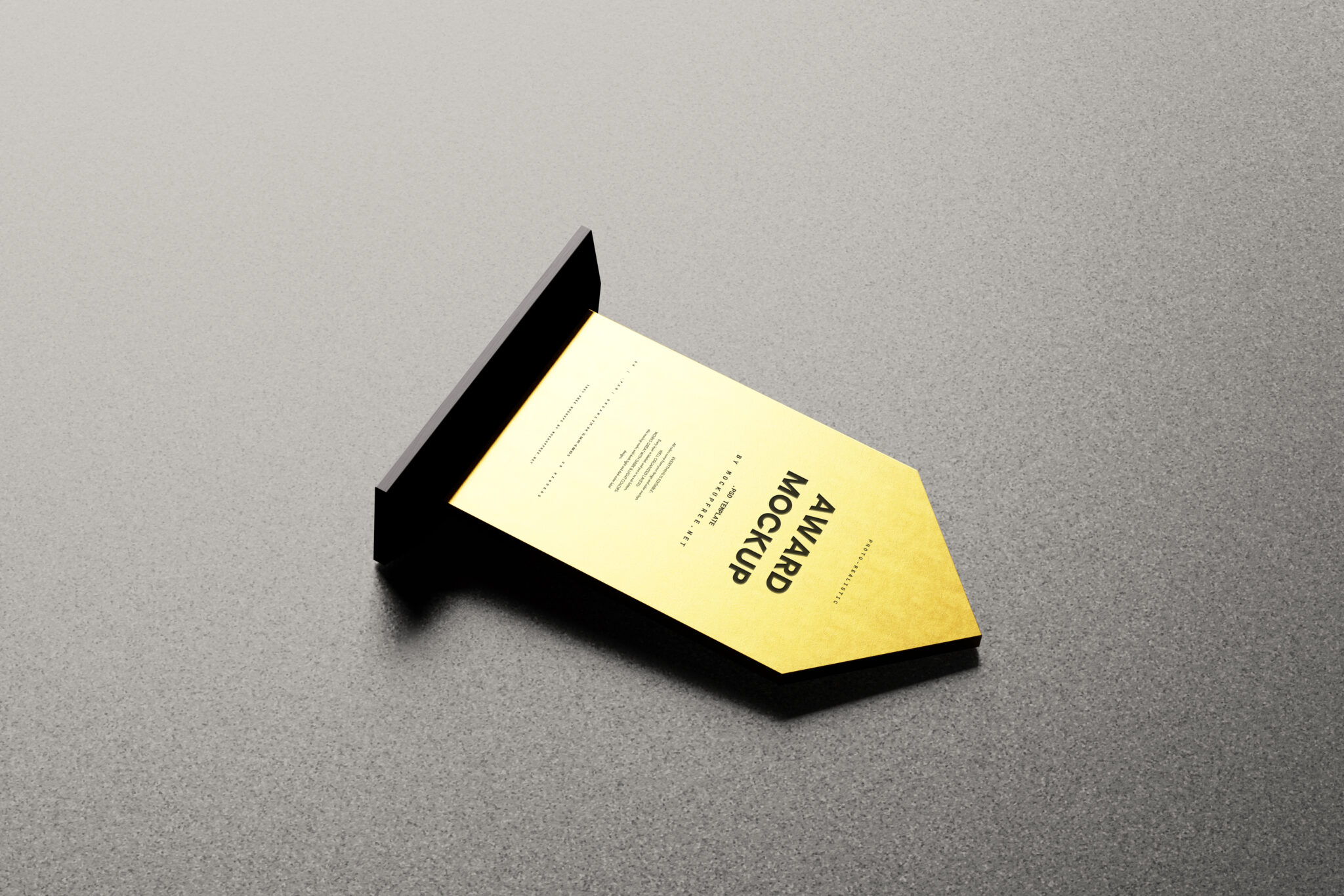 Golden Metal Award Mockups - Mockup Free