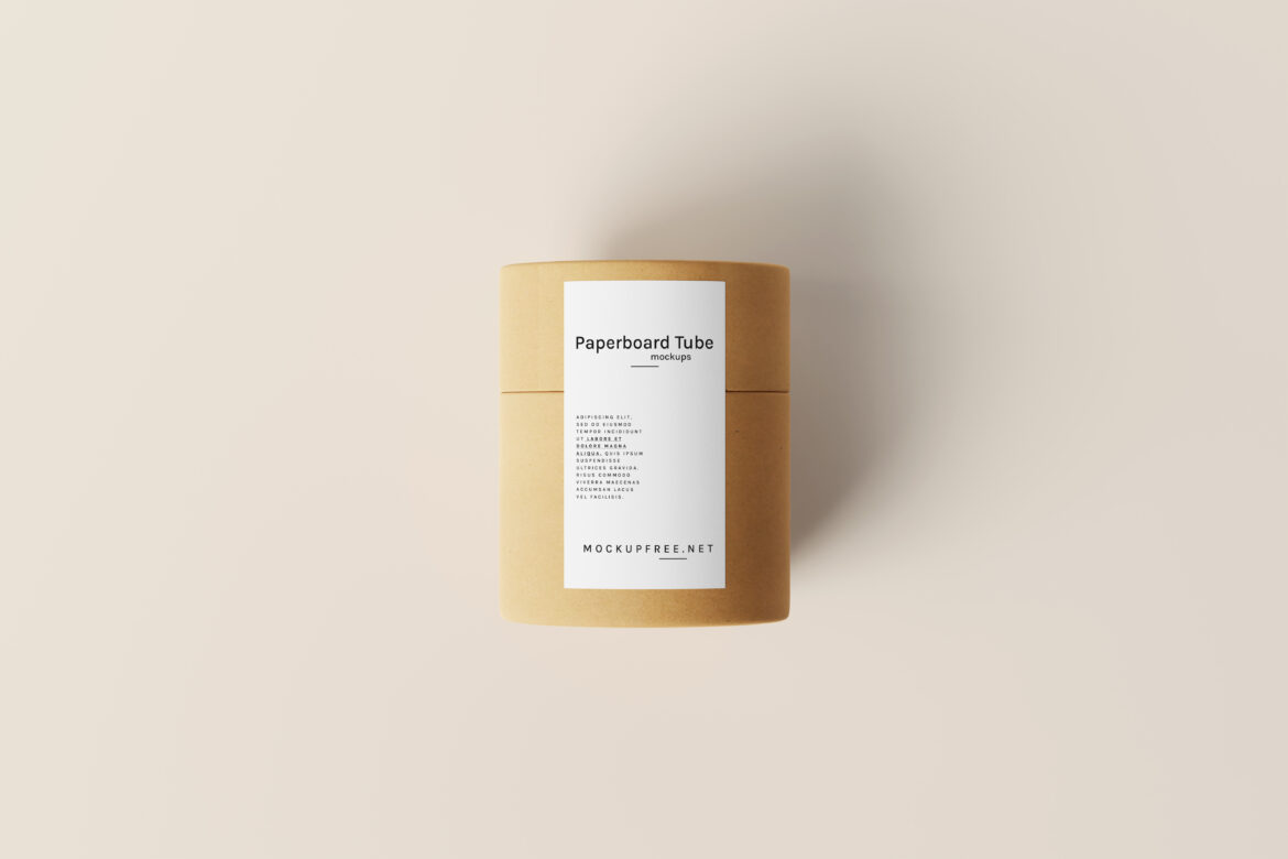 Paperboard Tube Mockups - Mockup Free