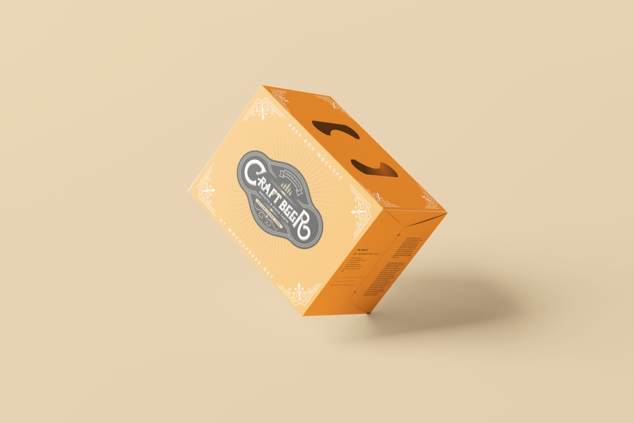 Beer Bottle Box / Carrying Case Mockups - Mockup Free