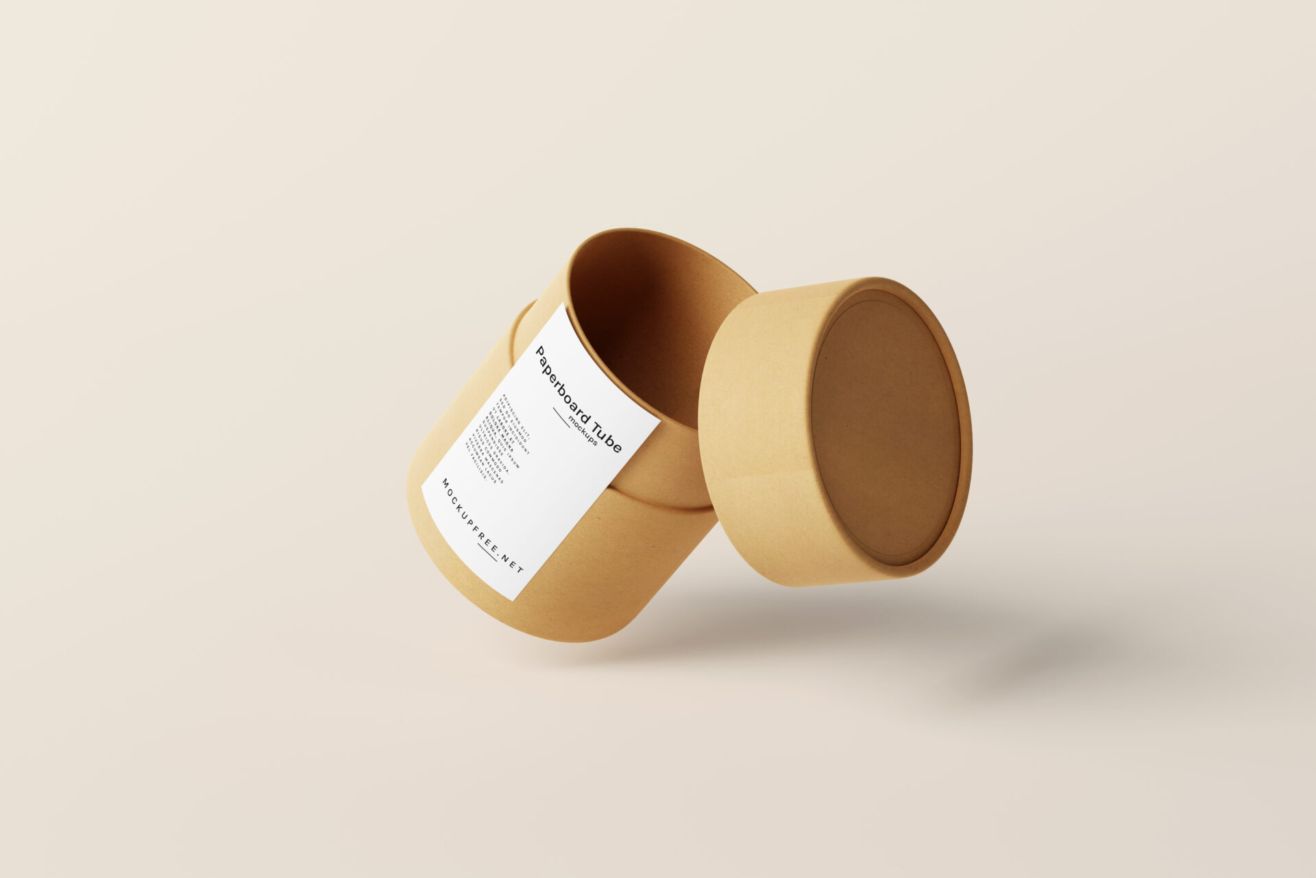 Paperboard Tube Mockups - Mockup Free