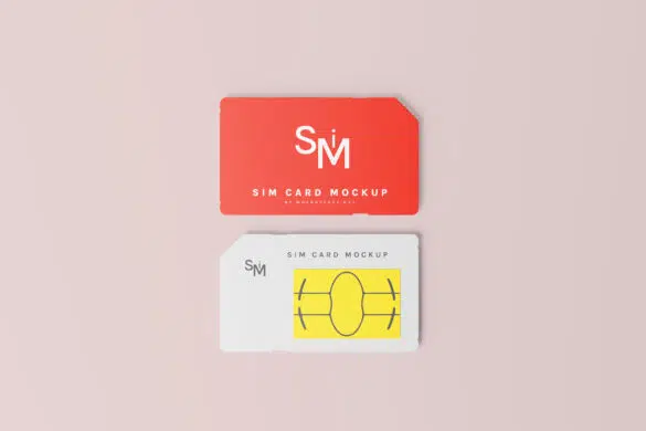 Mobile SIM Card Mockups - Mockup Free