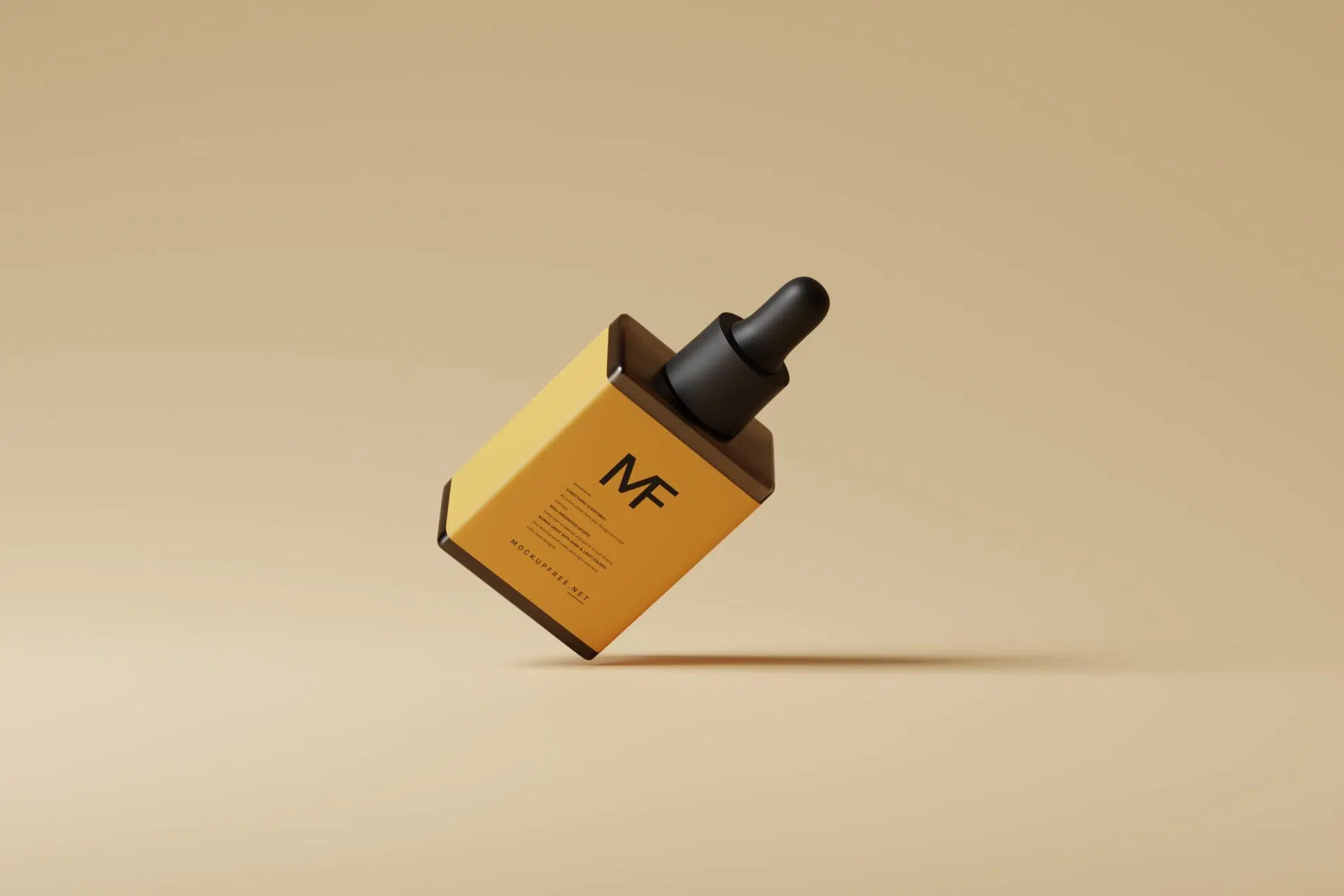 Square Dropper Bottle Mockups - Mockup Free