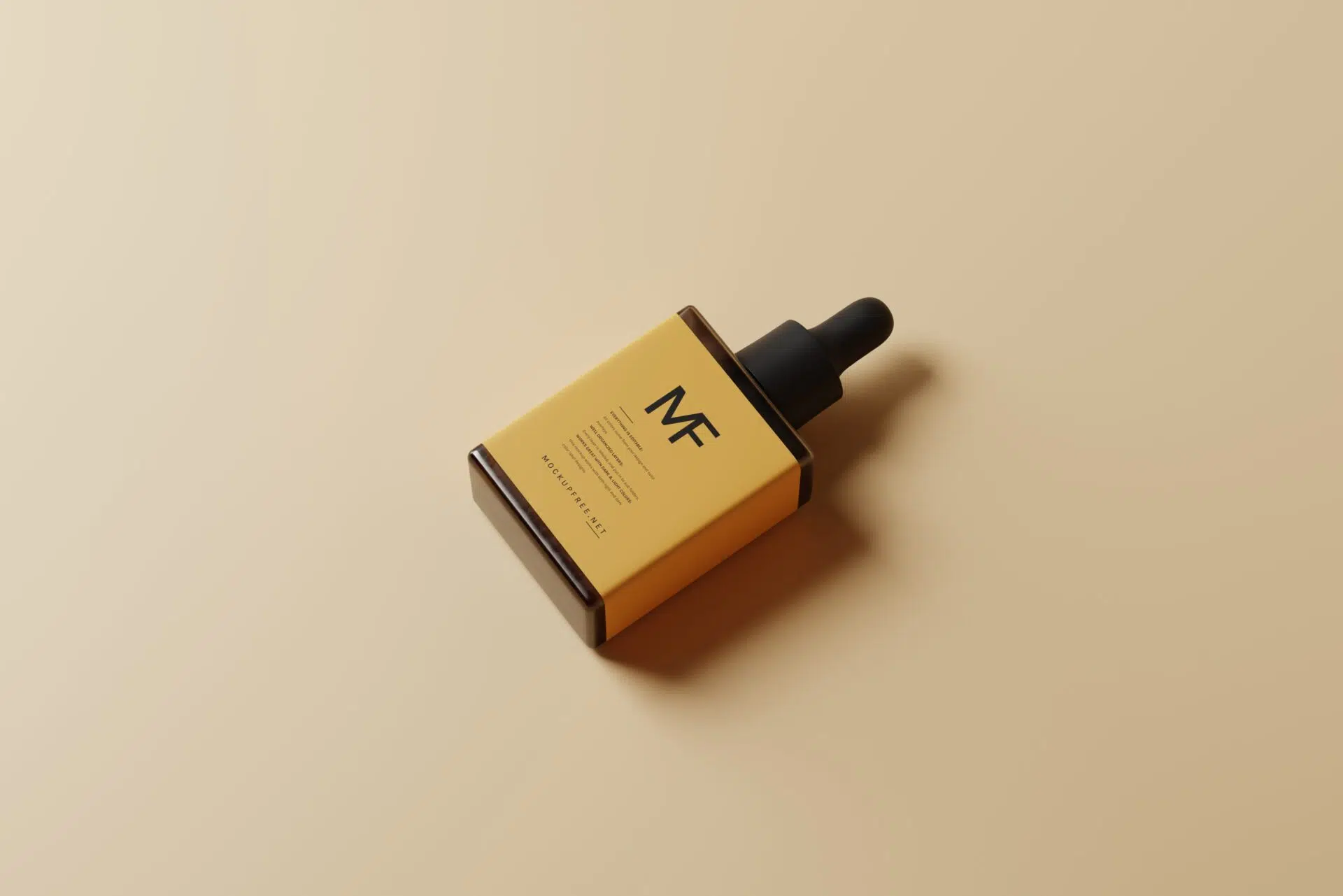 Square Dropper Bottle Mockups - Mockup Free