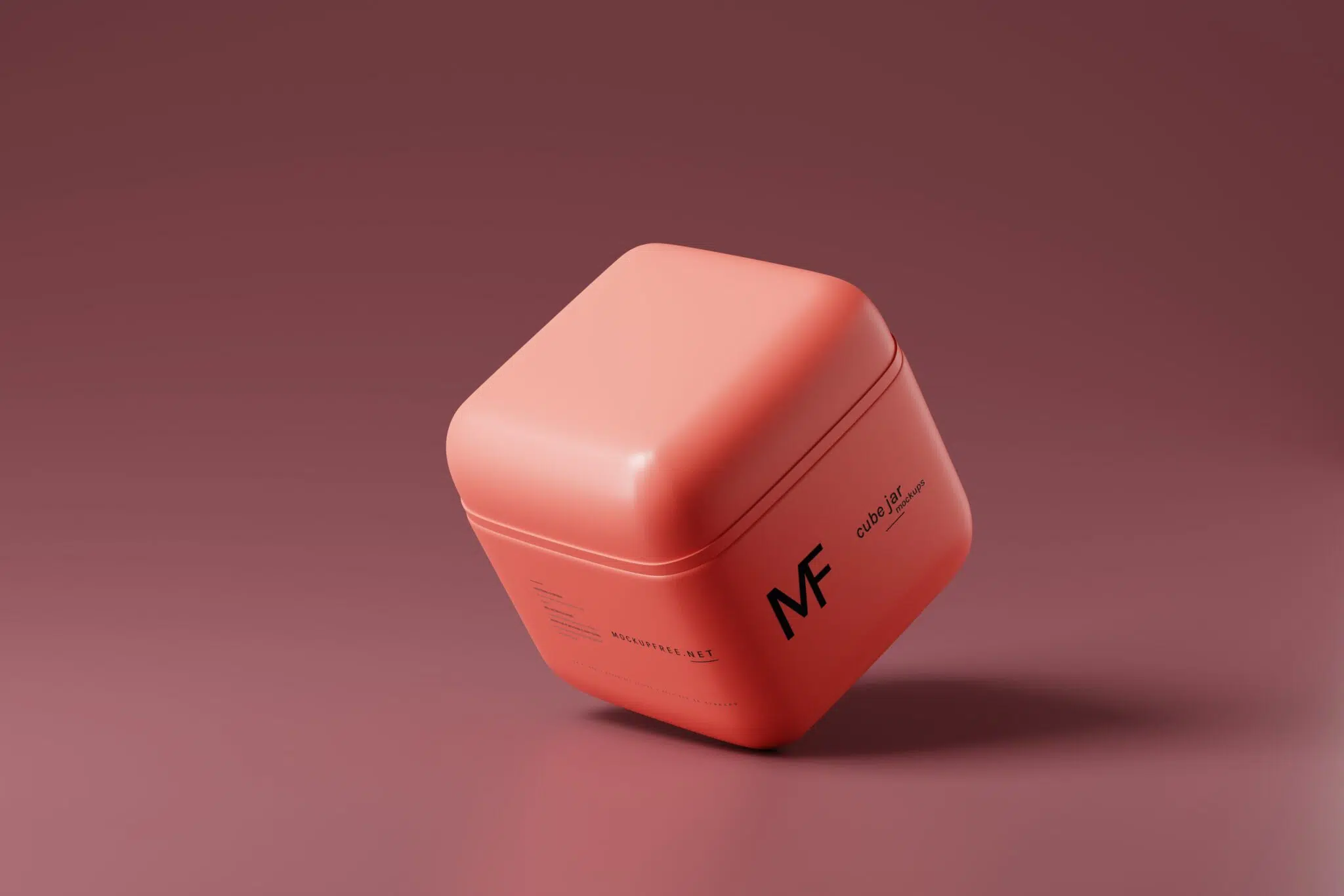 Cube Shaped Cosmetic Jar Mockups - Mockup Free