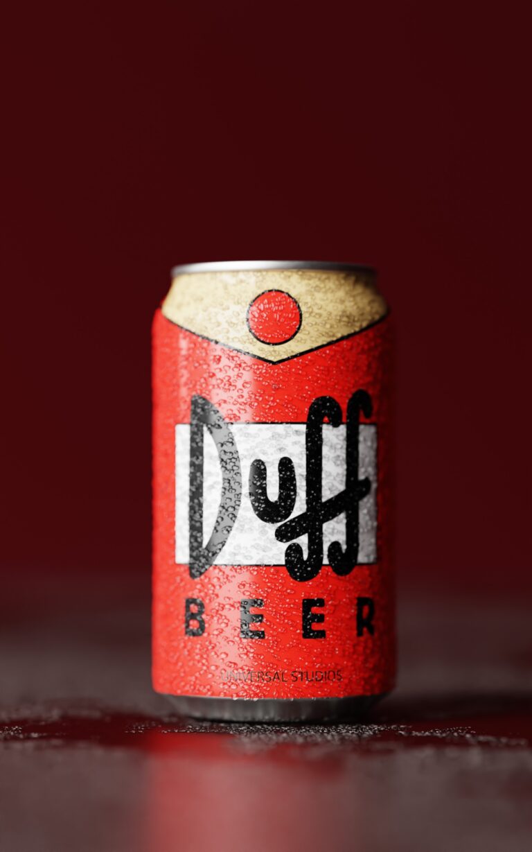 Real Duff Beer – Real life duff beer product visualization