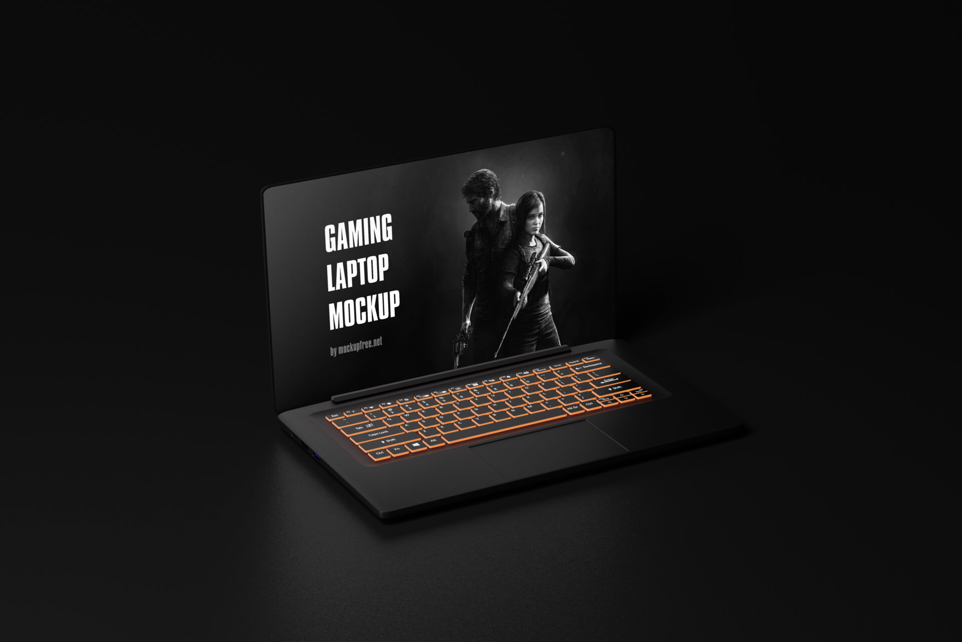 Gaming Laptop Mockup - Mockup Free