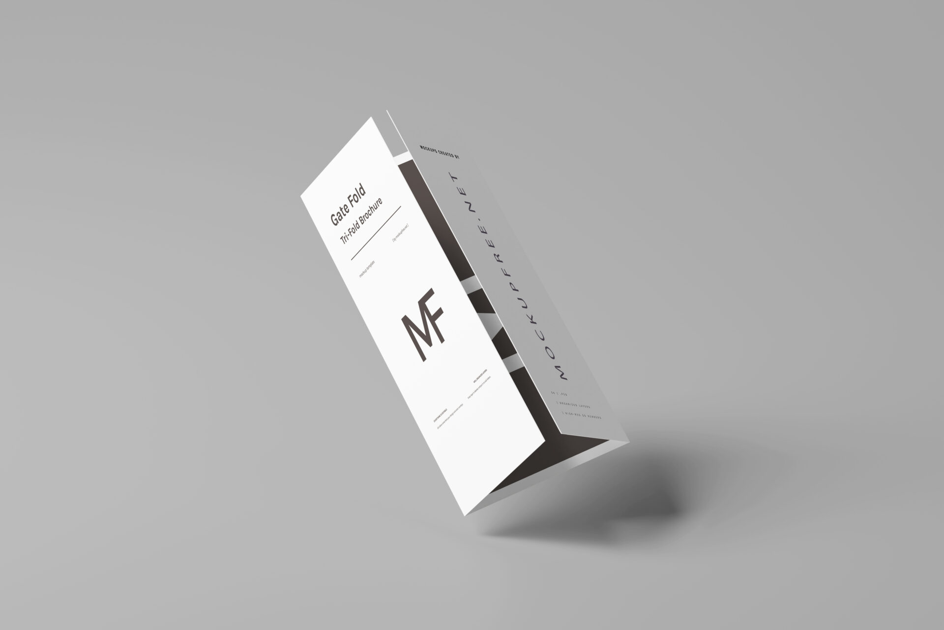 Gate Fold Brochure Mockups - Mockup Free