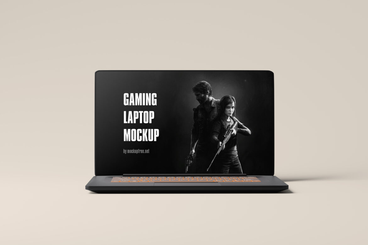 Gaming Laptop Mockup - Mockup Free
