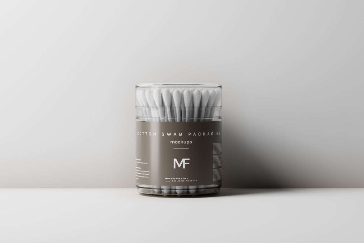 Cotton Swab Packaging Mockups - Mockup Free