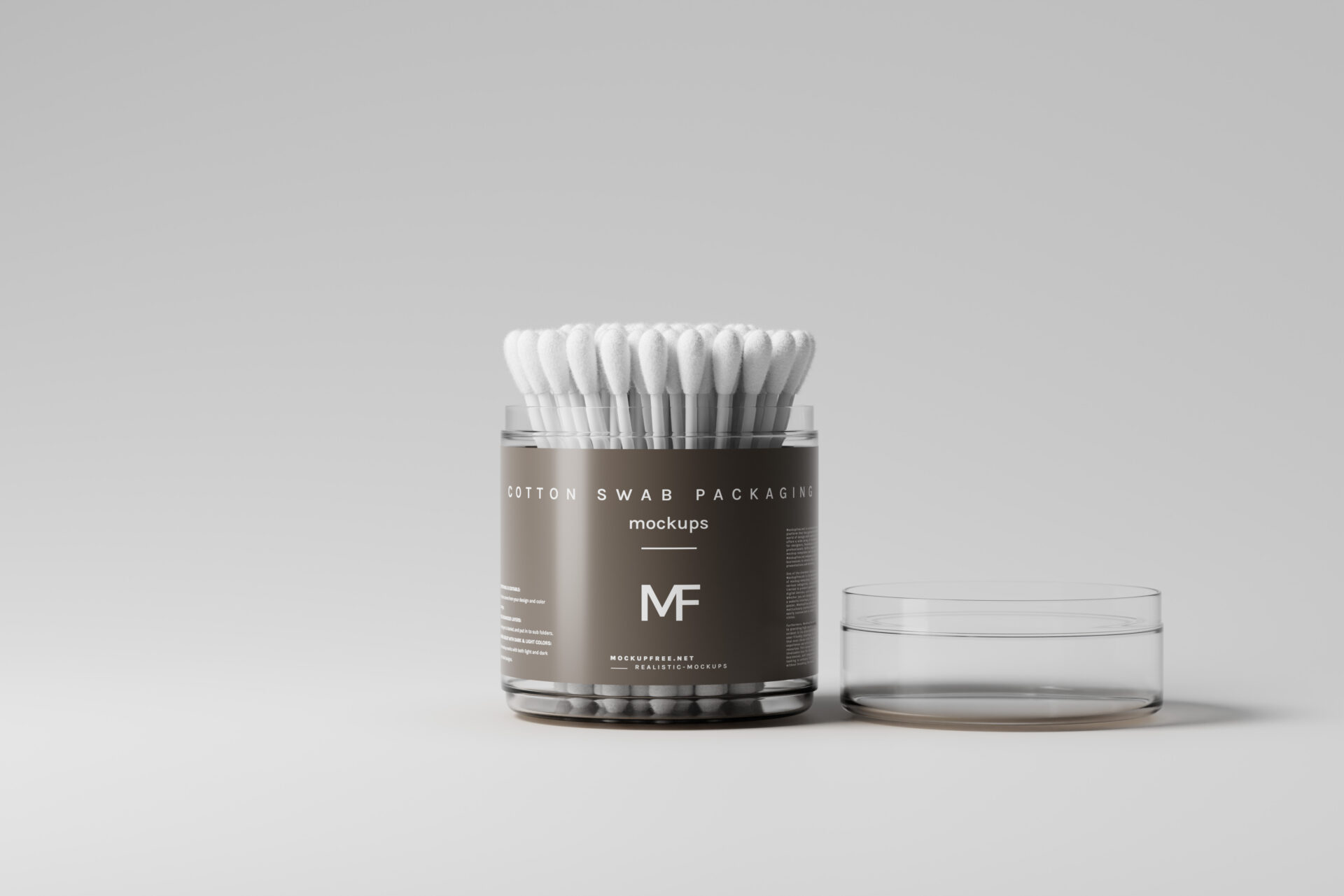 Cotton Swab Packaging Mockups - Mockup Free