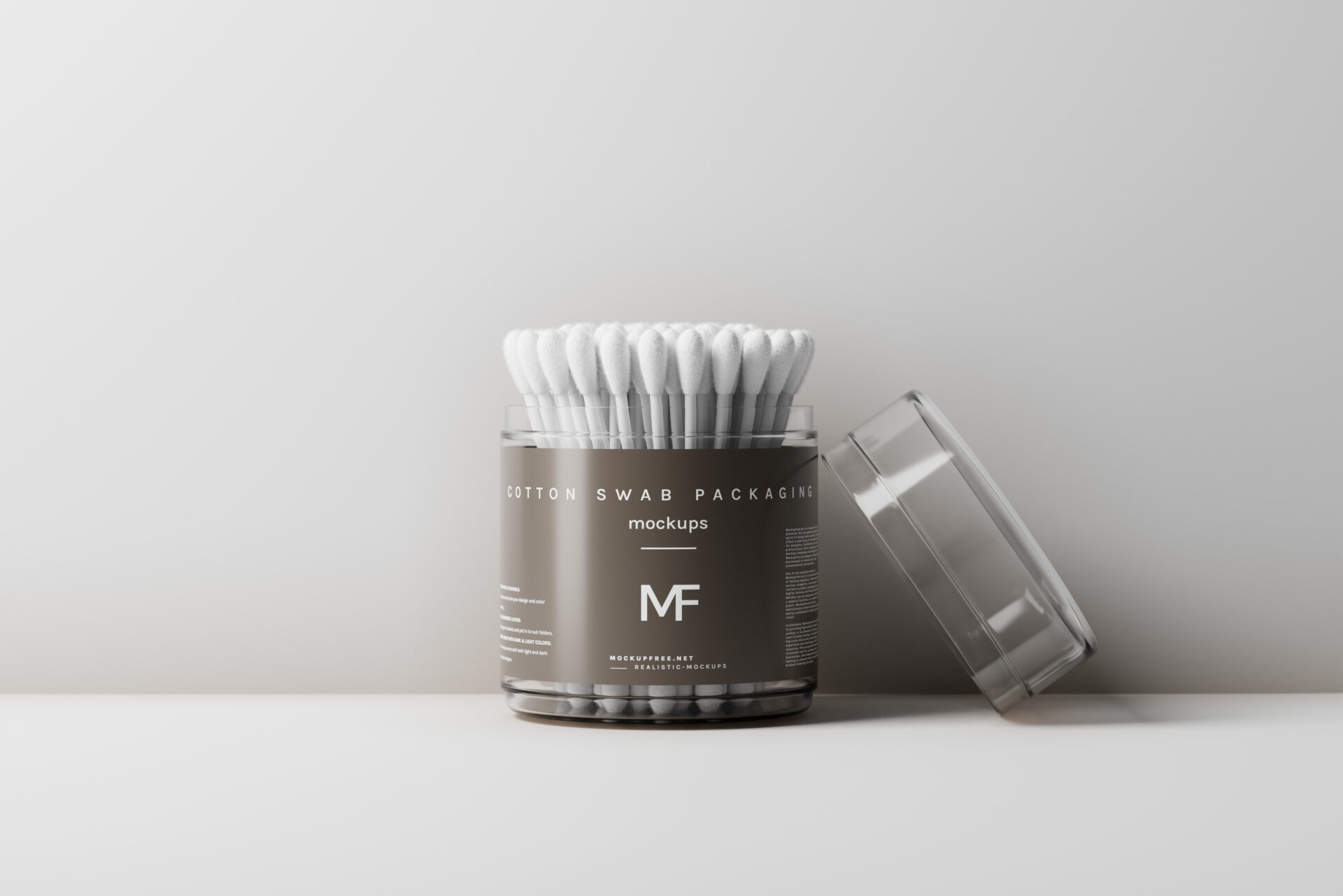 Cotton Swab Packaging Mockups - Mockup Free