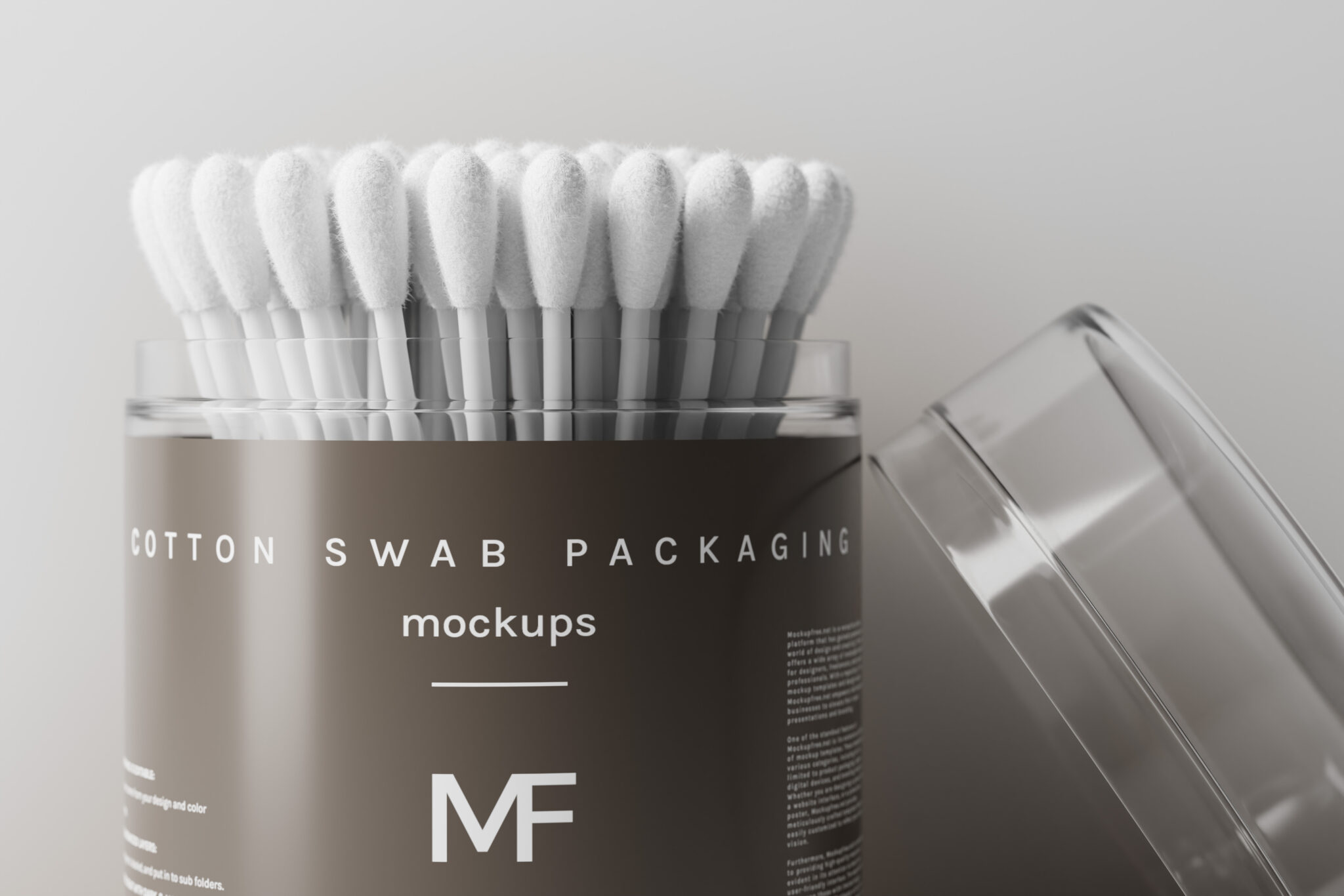Cotton Swab Packaging Mockups - Mockup Free