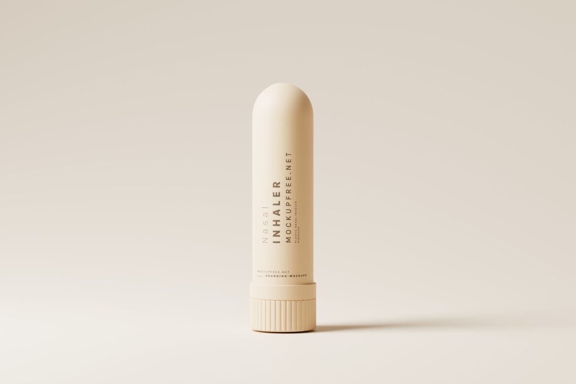 Plastic Nasal Inhaler Mockups - Mockup Free